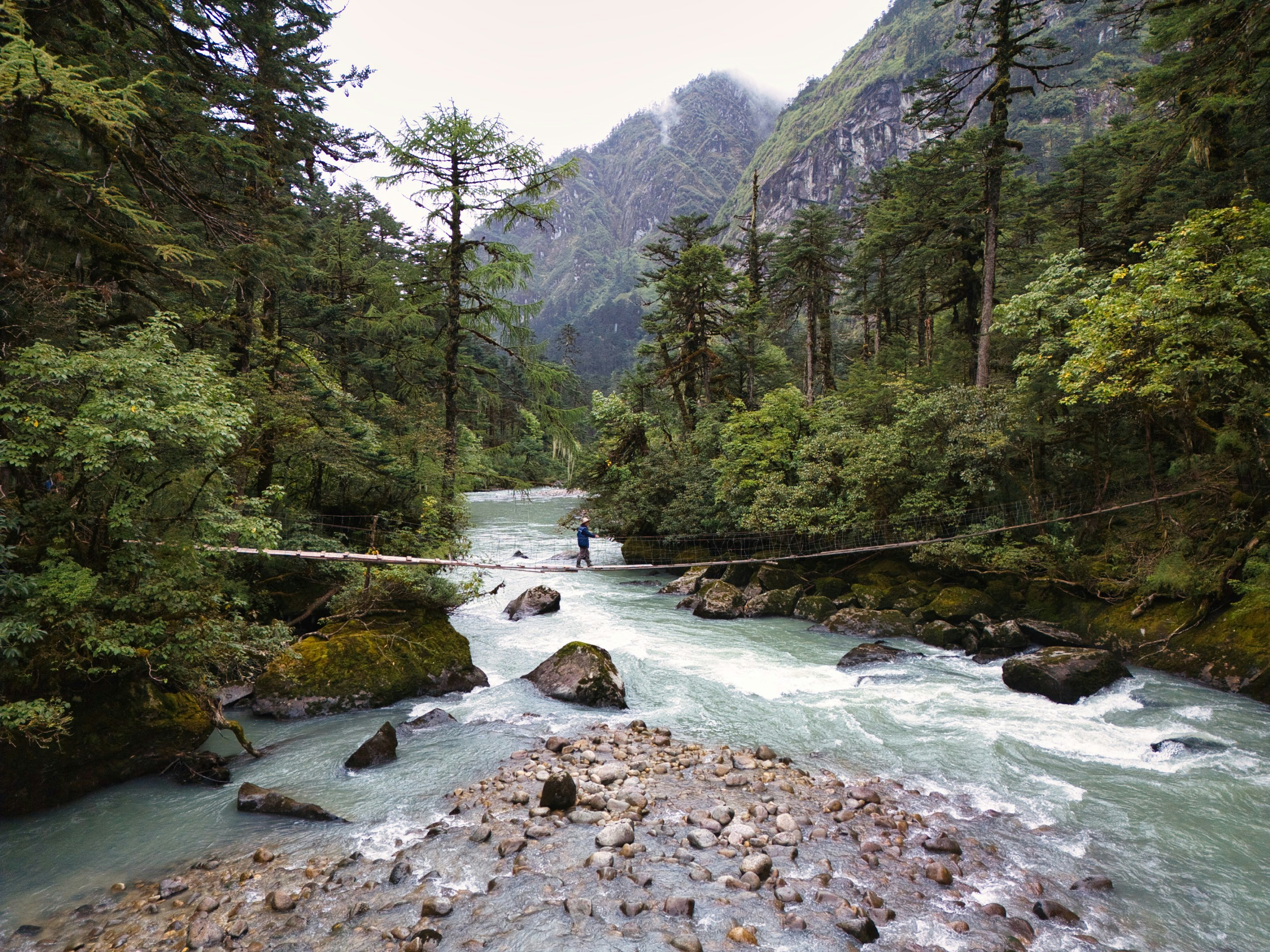 Suspended in the Whitewater Canyon