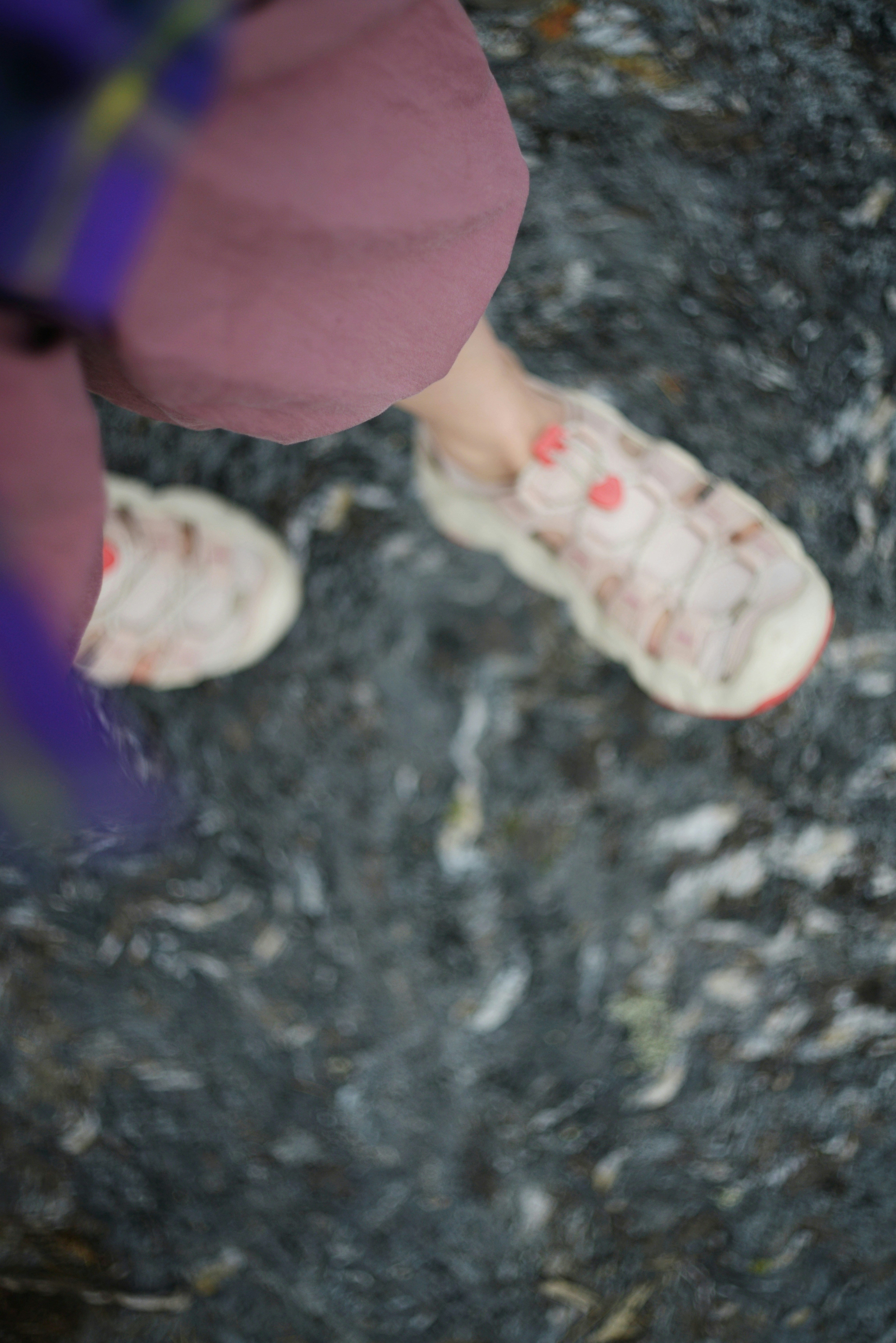 Footsteps in Focus: A Blur of First Steps