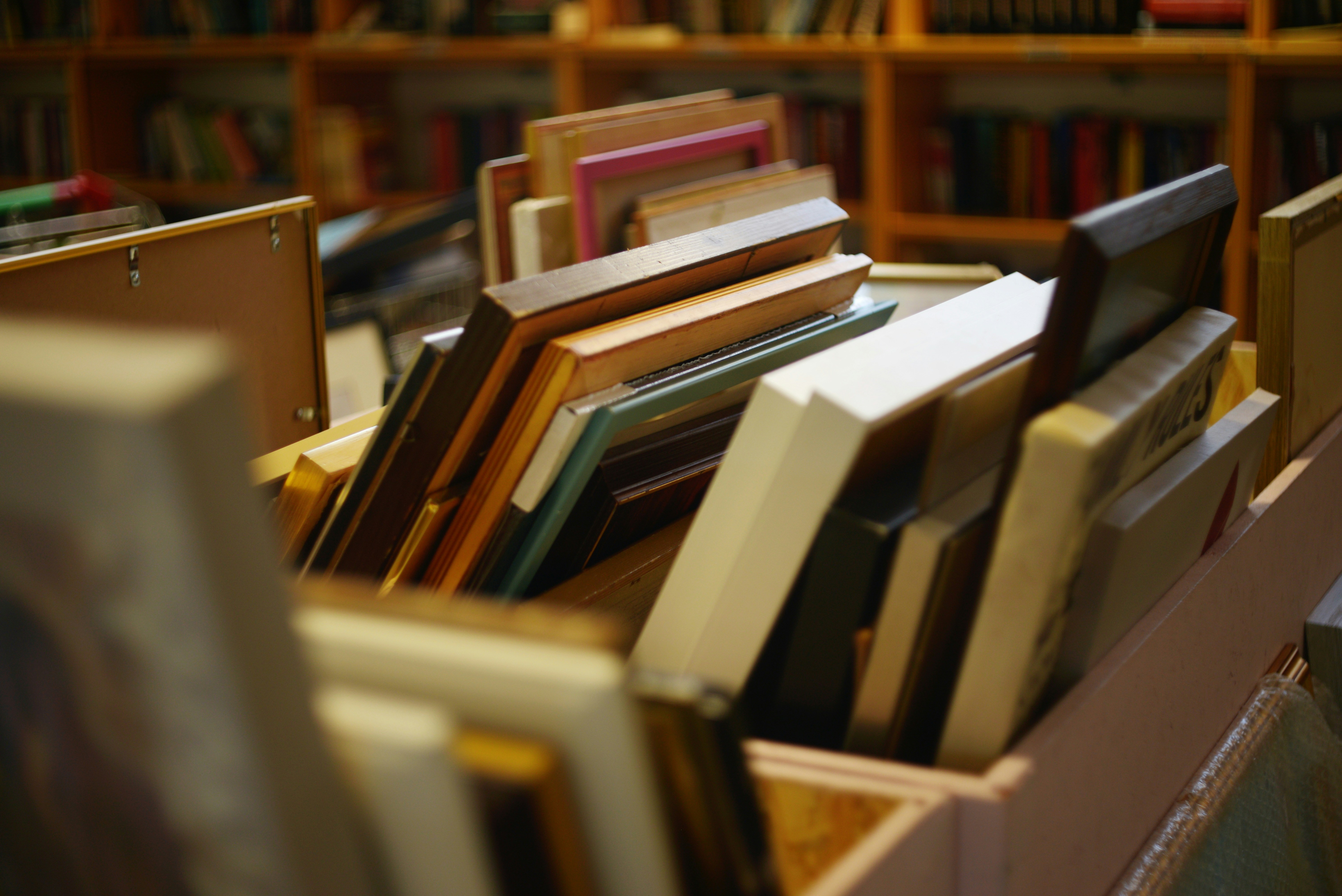 Tilted Spine City: A Curated Stack of Library Volumes