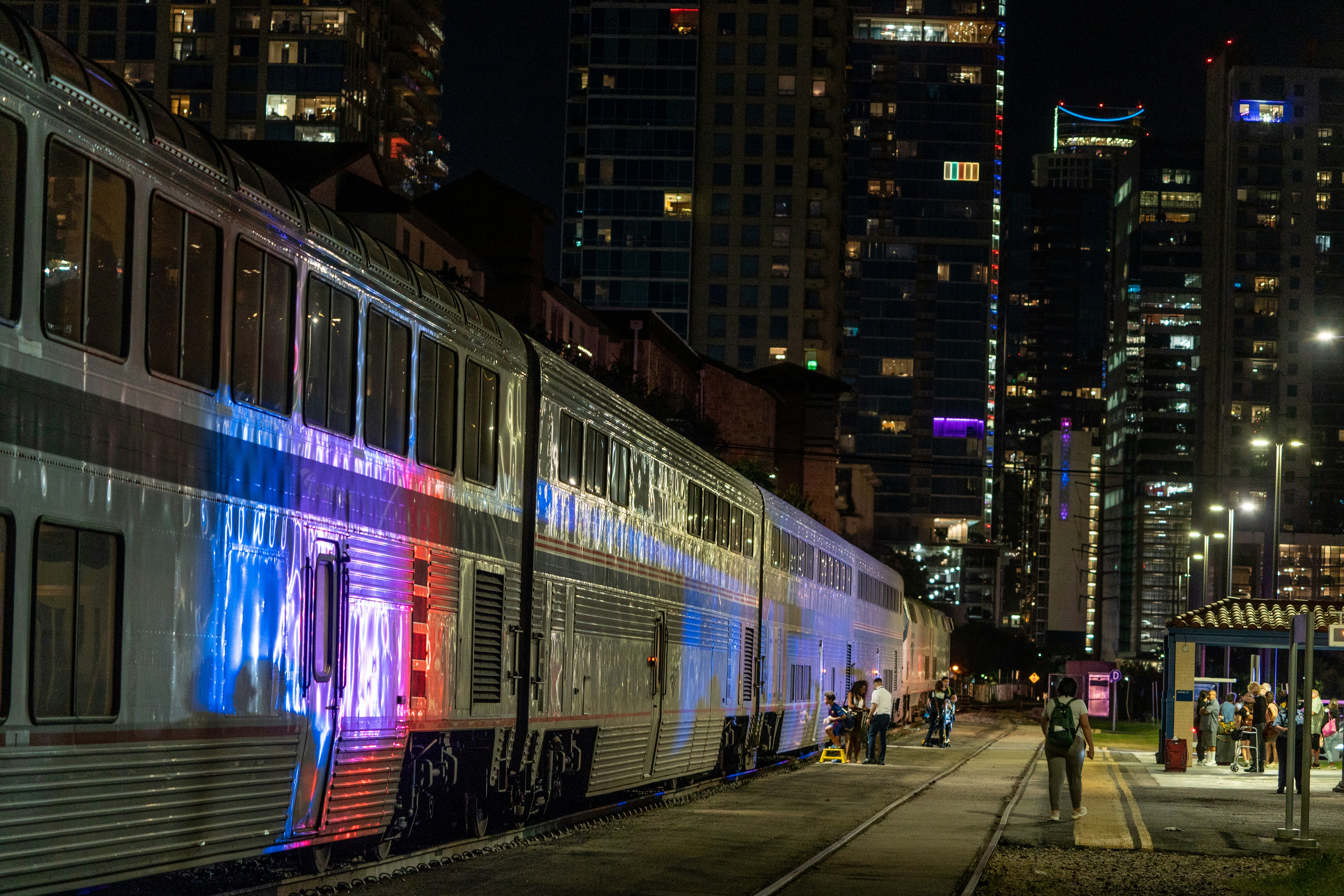 Night Train Neon: Graffiti-lit Tracks Under City Lights