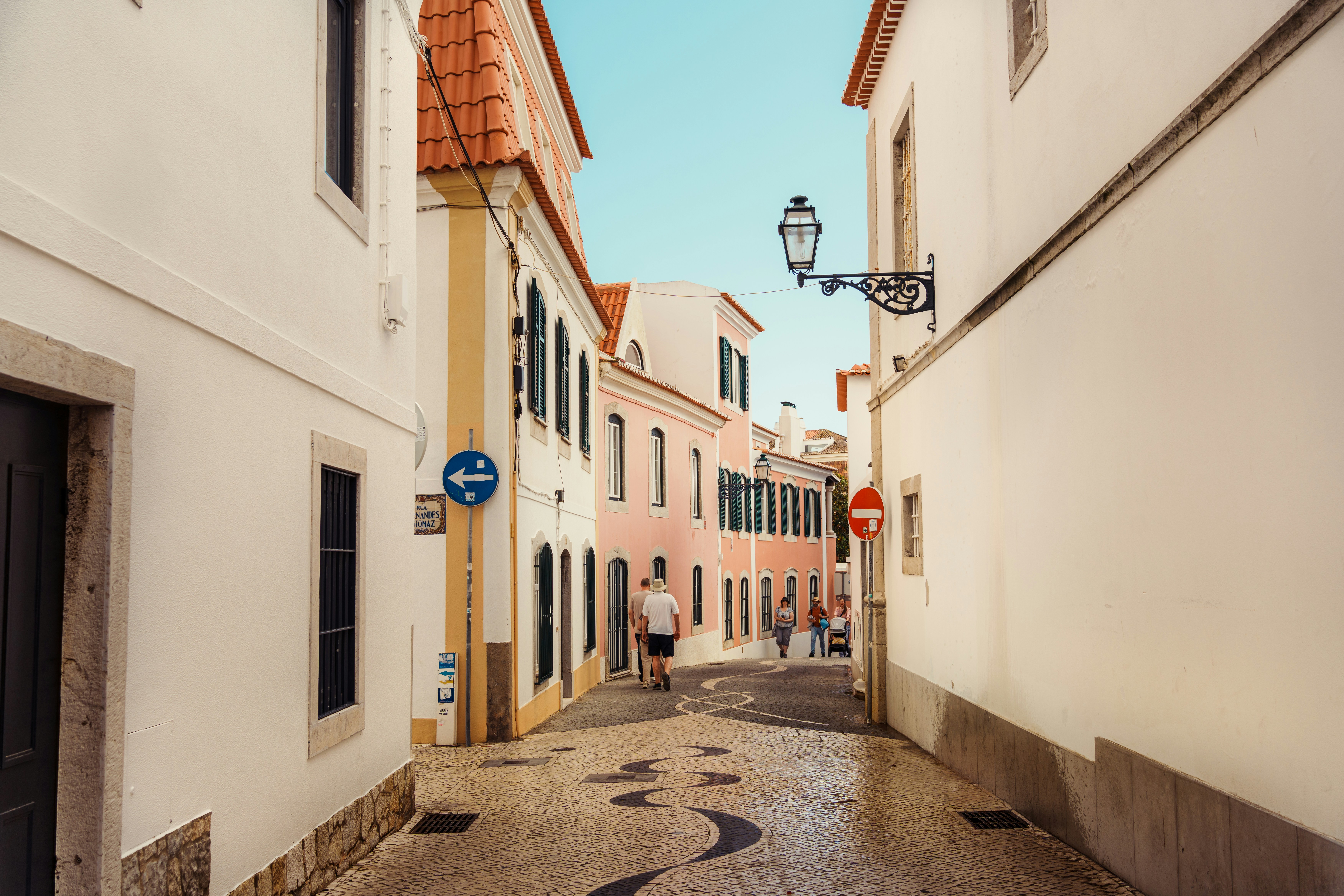 Cobbled Corridor to a Quiet Town