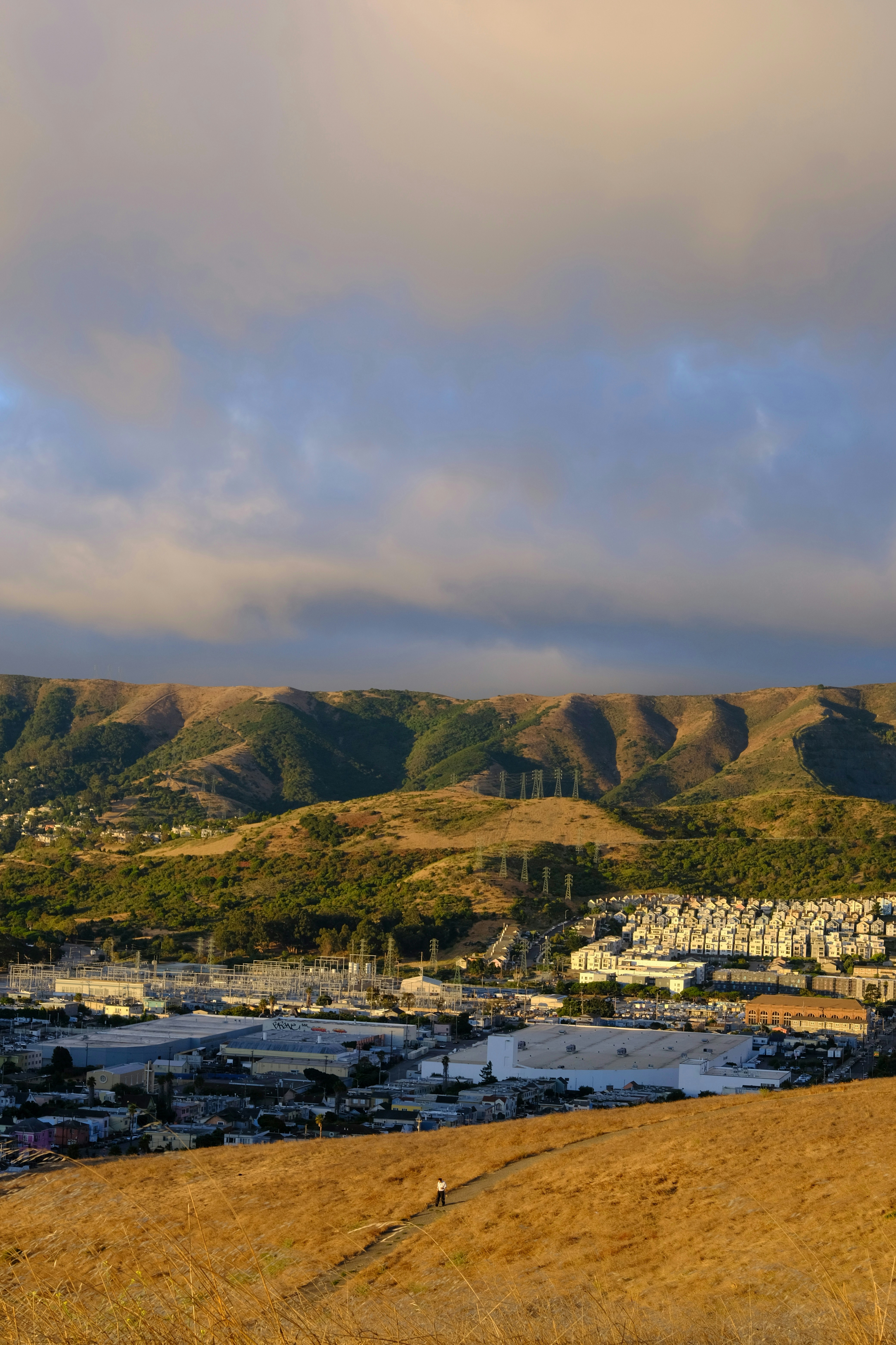 Ridge Line Overlook: City Below and Sky Above