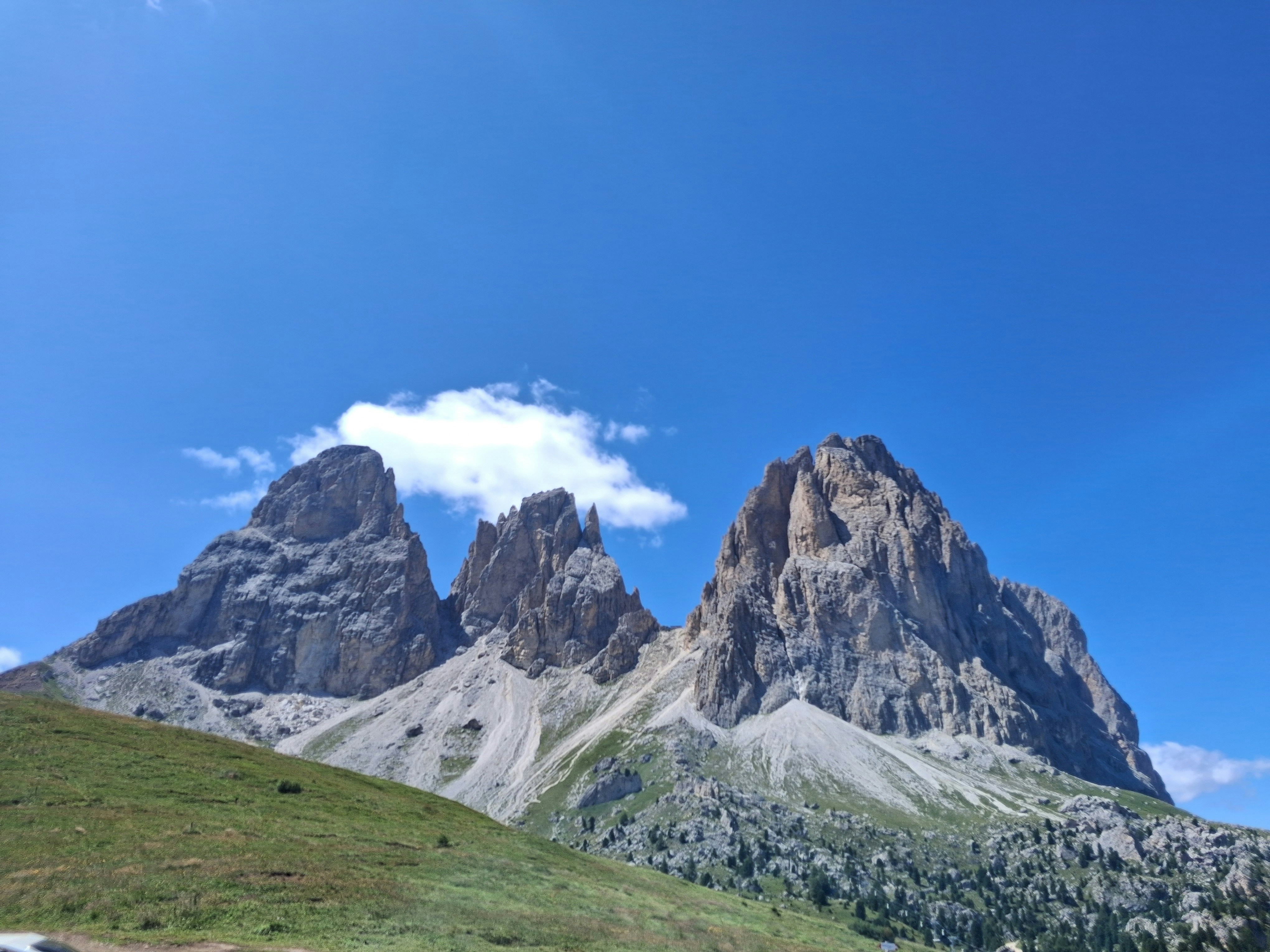Twin Peaks under a Bold Blue Sky