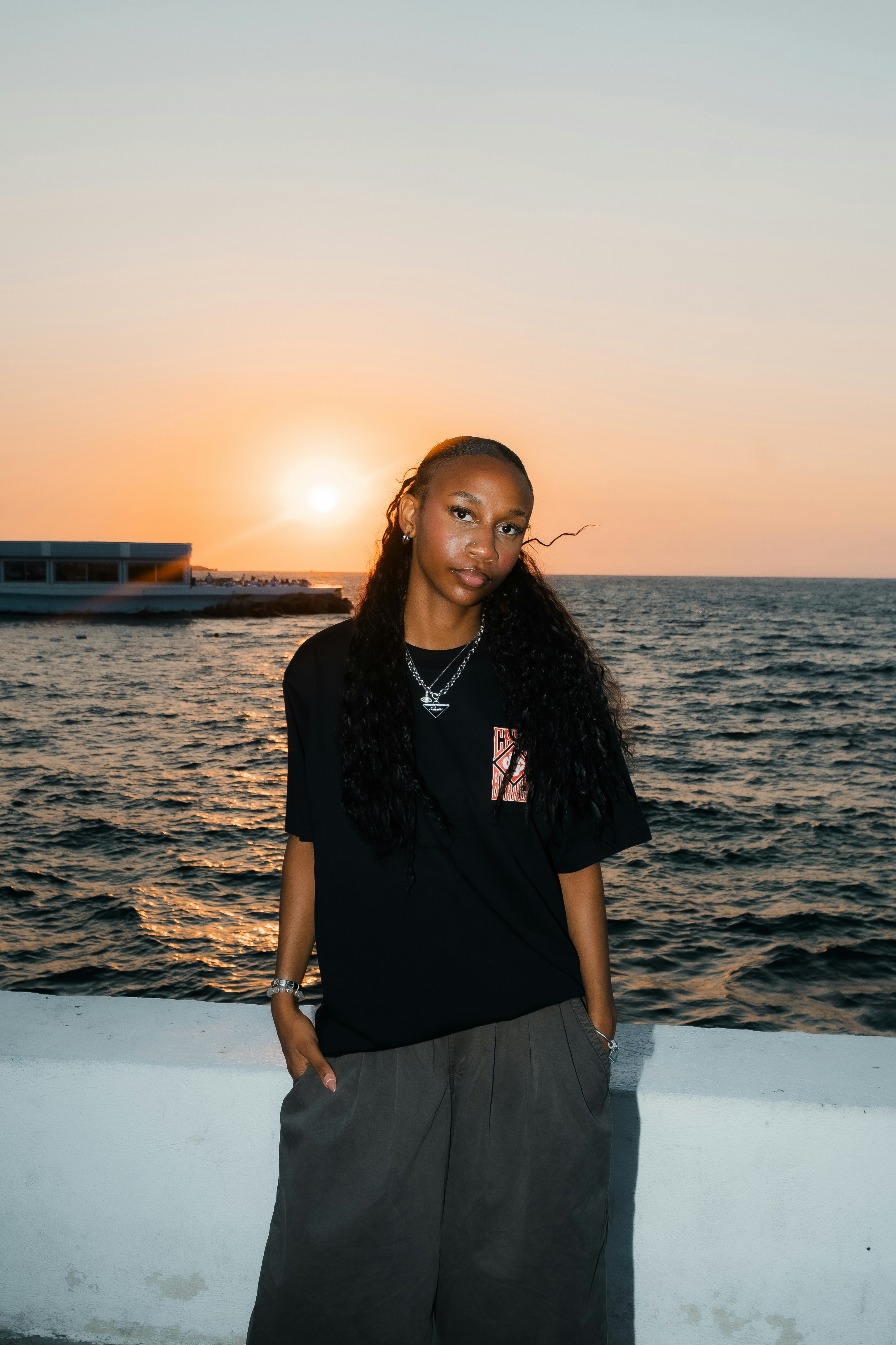 Sunset Portrait on the Pier
