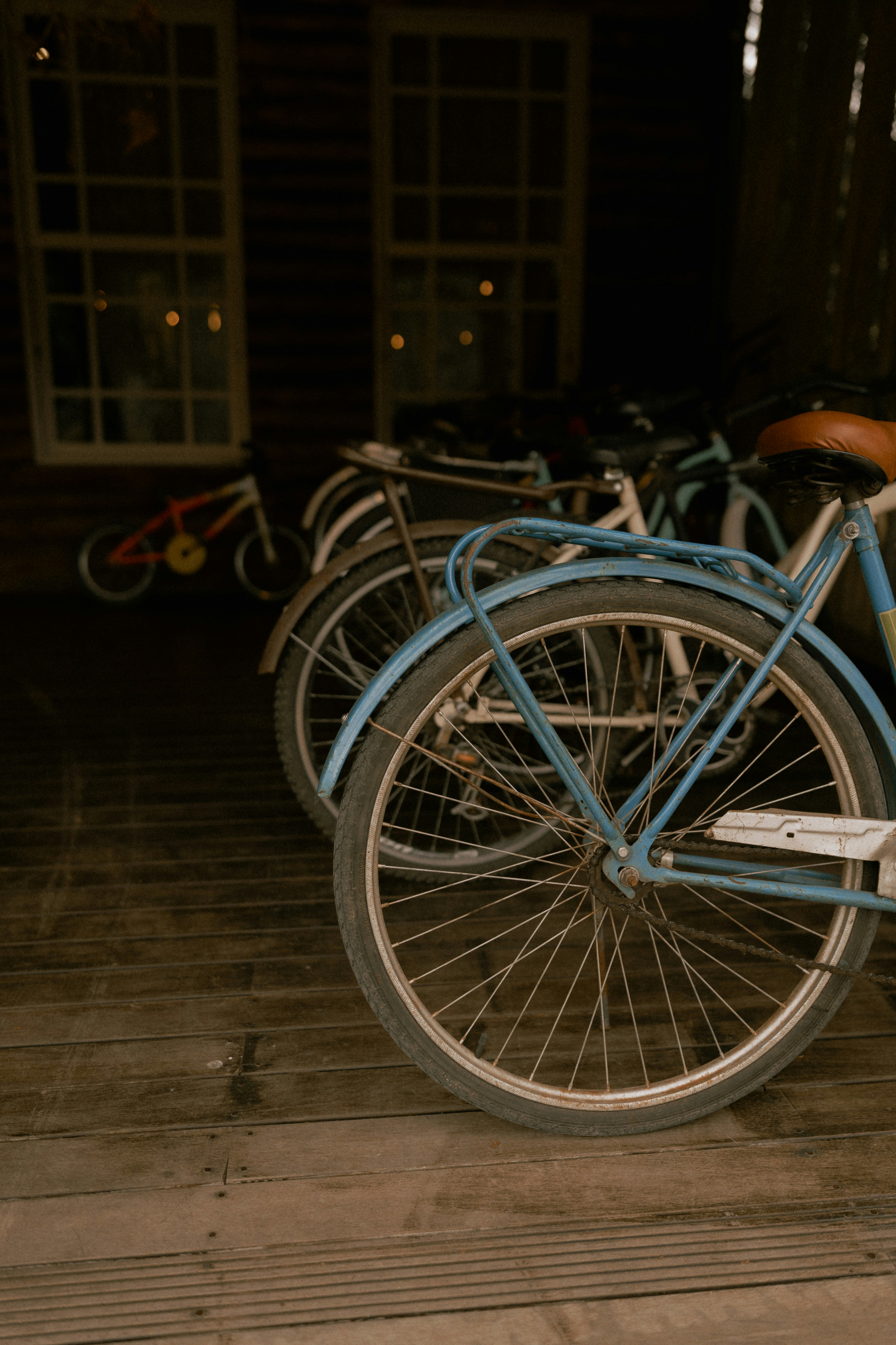 Blue Bicycle Row: A Quiet Corner of the Porch