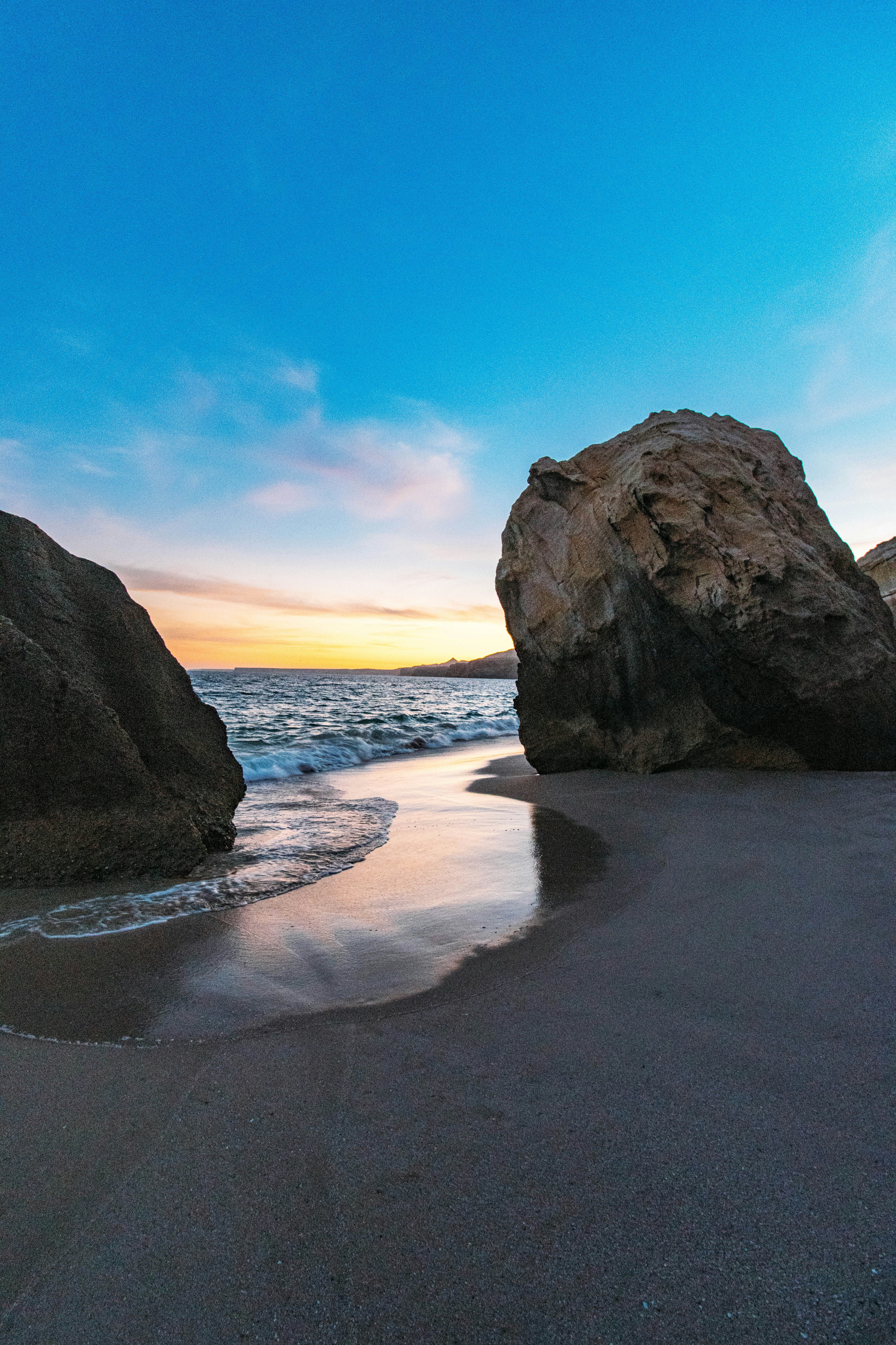 Sun-Kissed Reef Between Shore and Sea