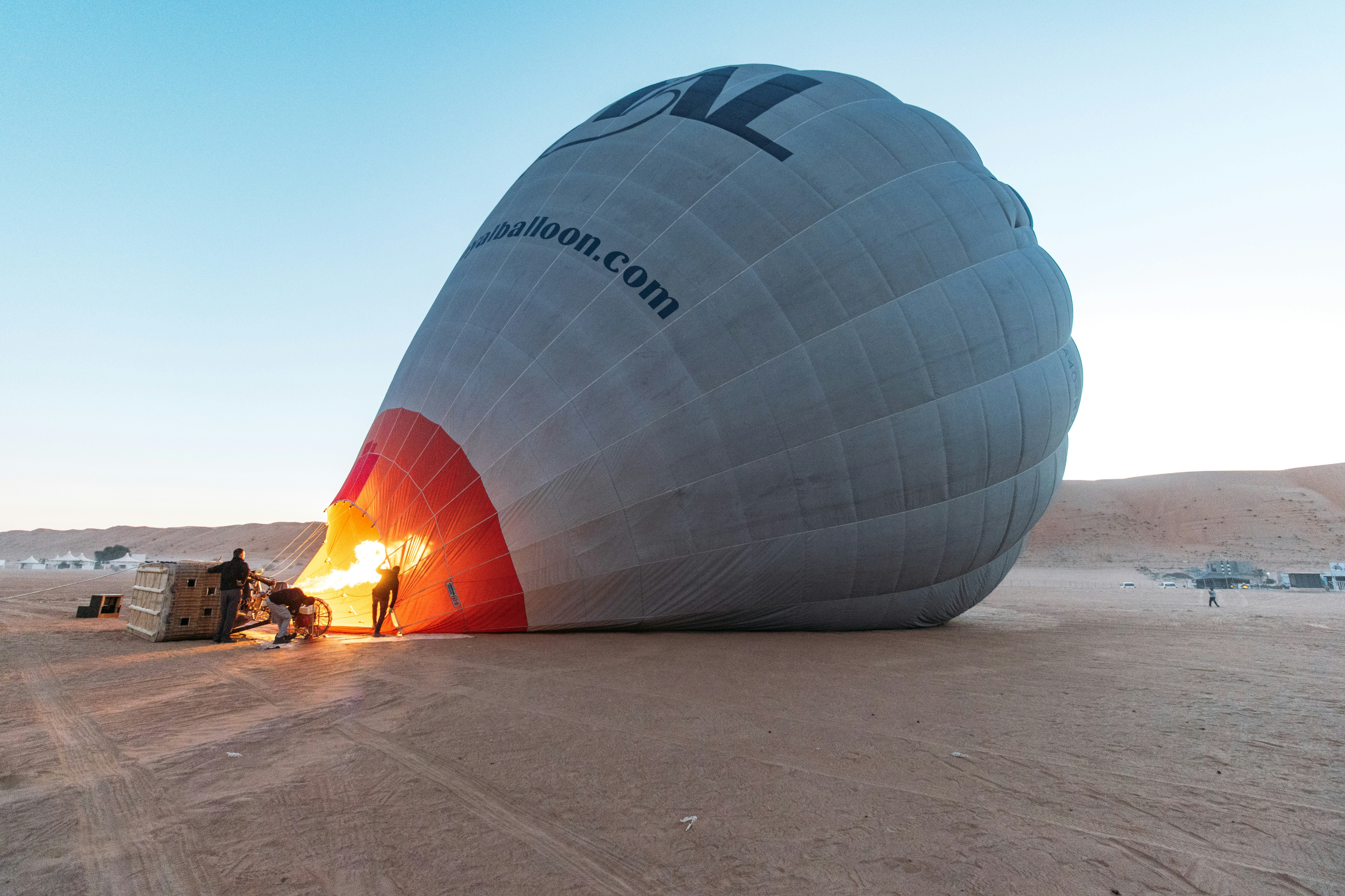 Desert Balloon Rig Thick with Dawn Fire