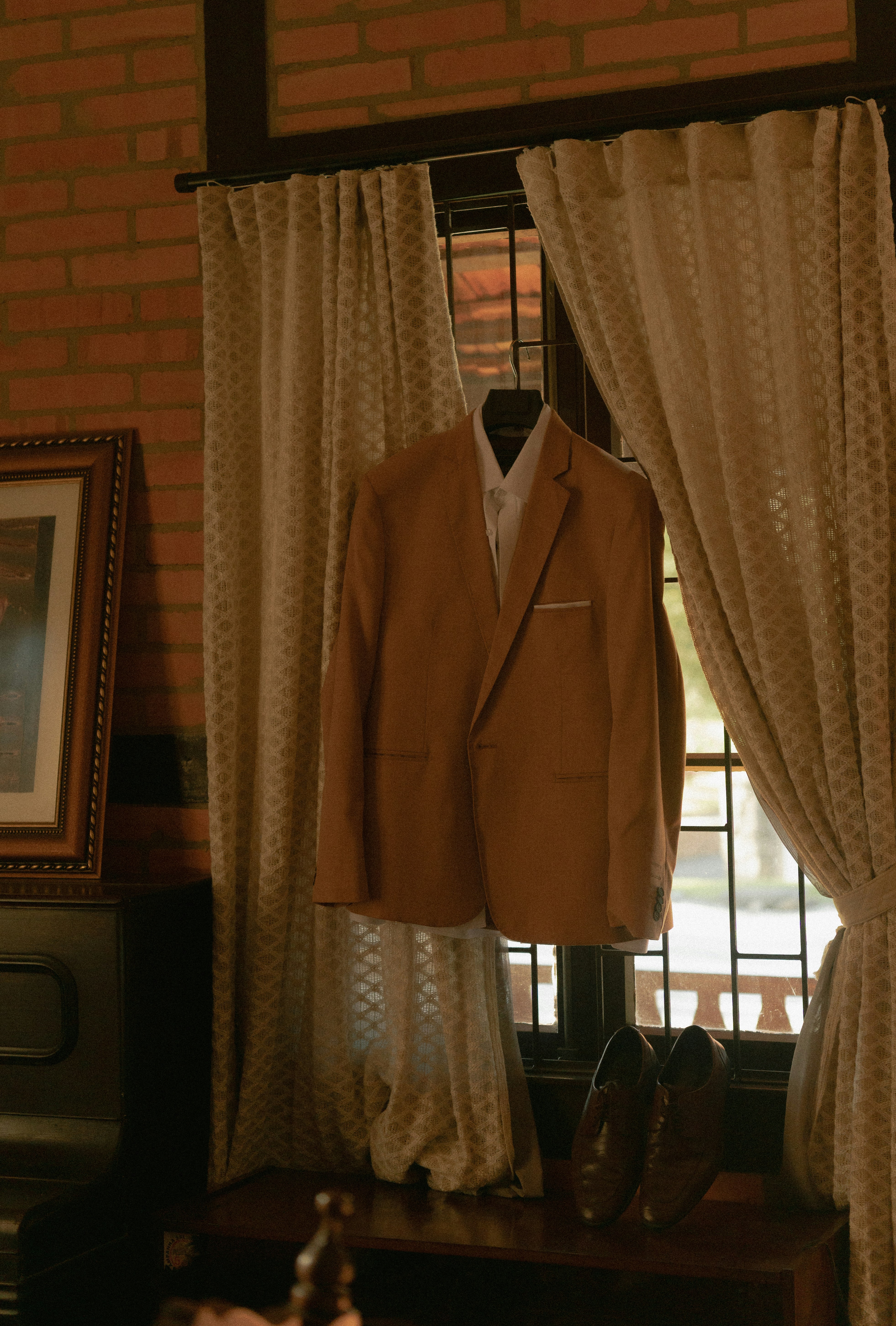 Gentleman's Attire in Dappled Windowlight