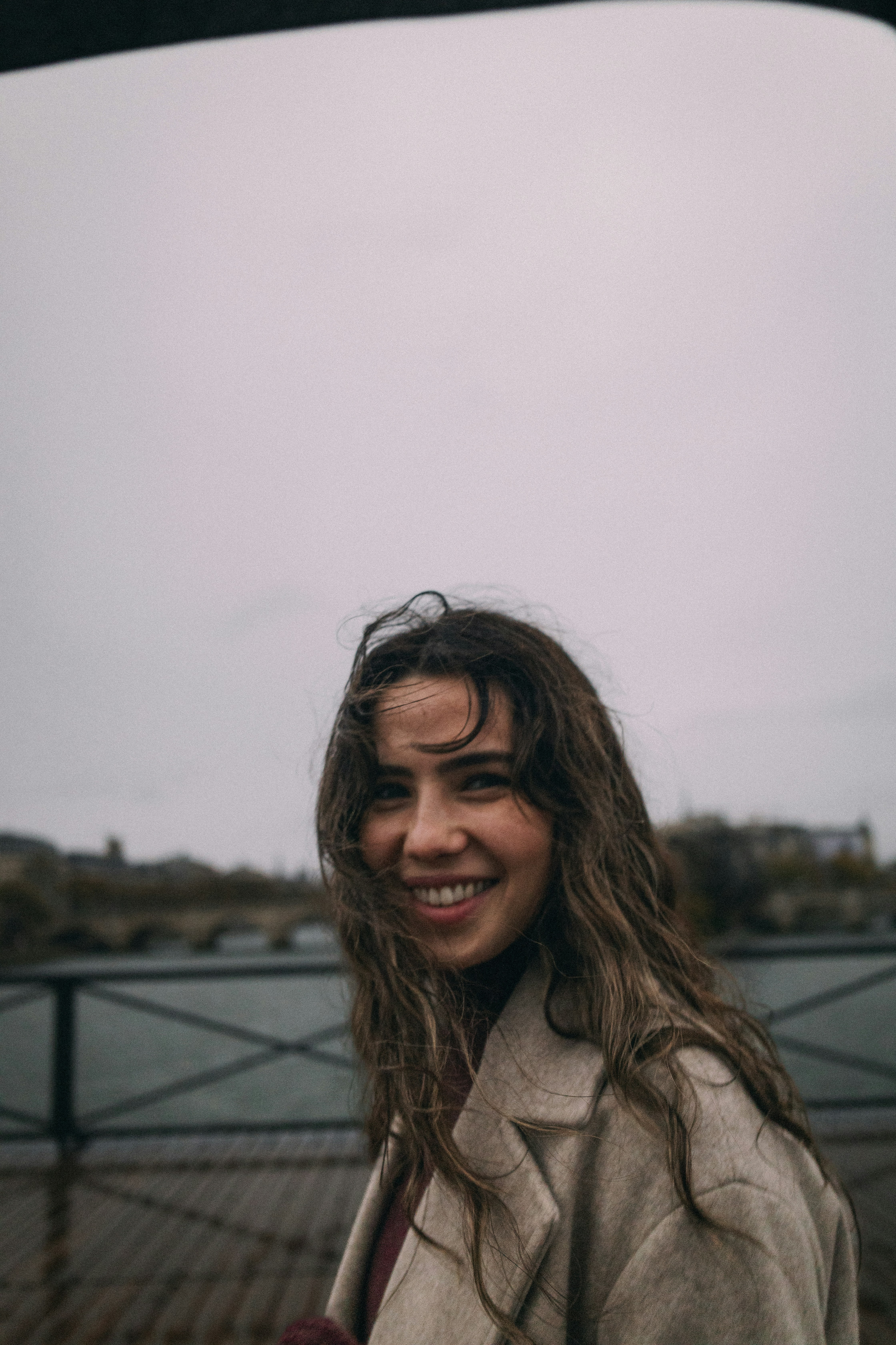 Soft Portrait on a Windy Waterfront