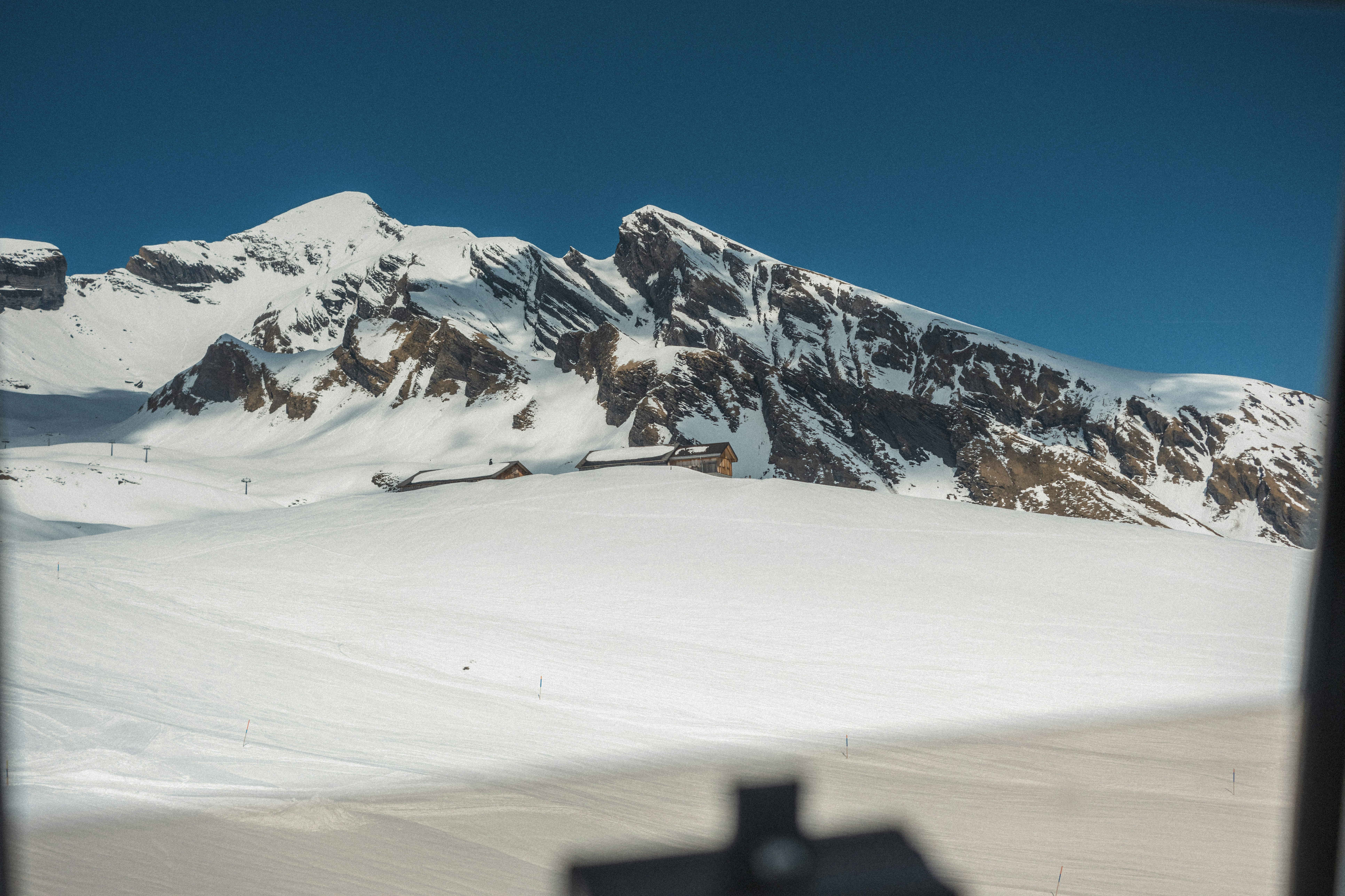 Snowbound Ridge Under a Pristine Sky