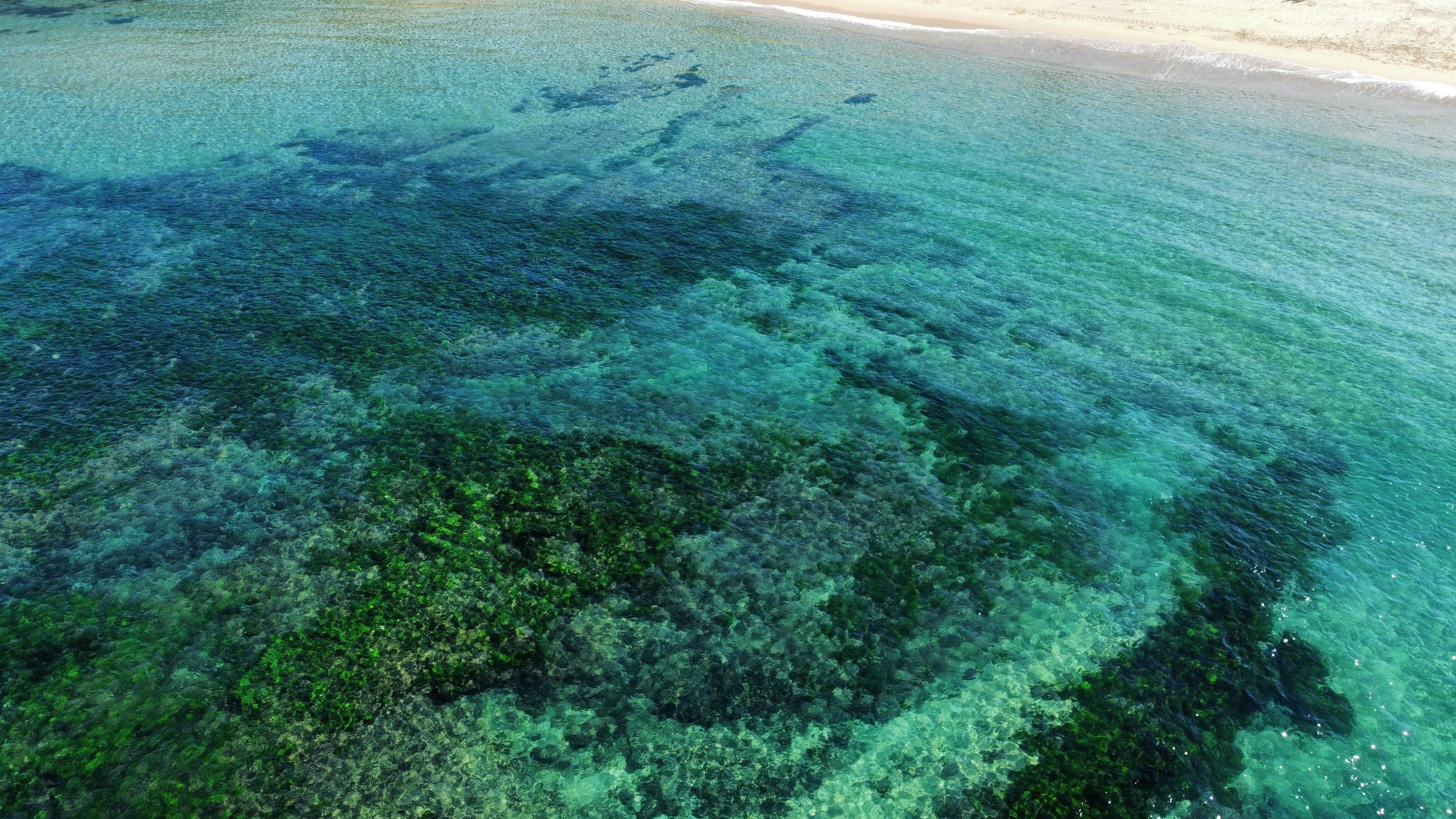 Emerald Reef Corridor: Aerial Prism Over Turquoise Waters