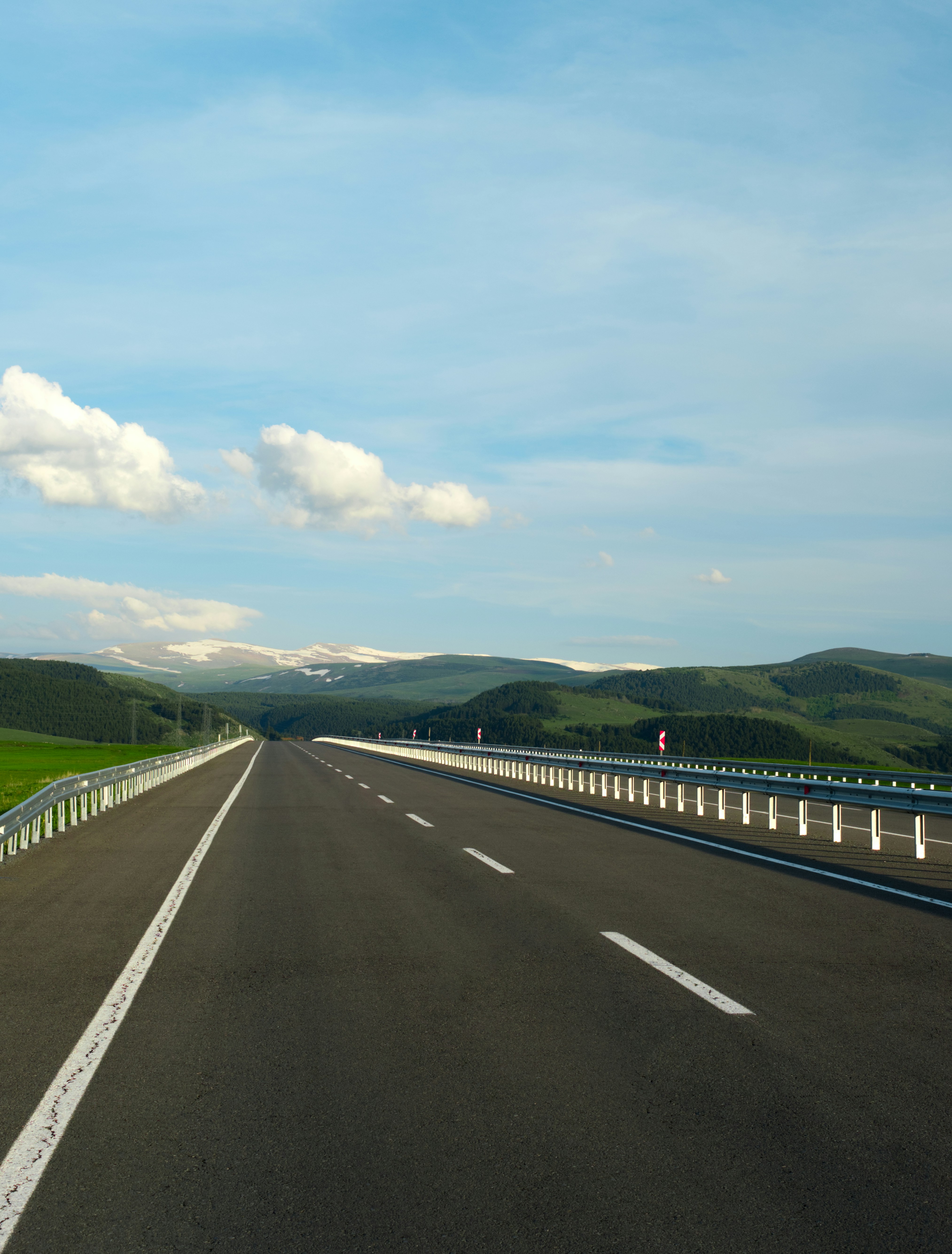 Endless Horizon: A Quiet Road Through Rolling Green Hills