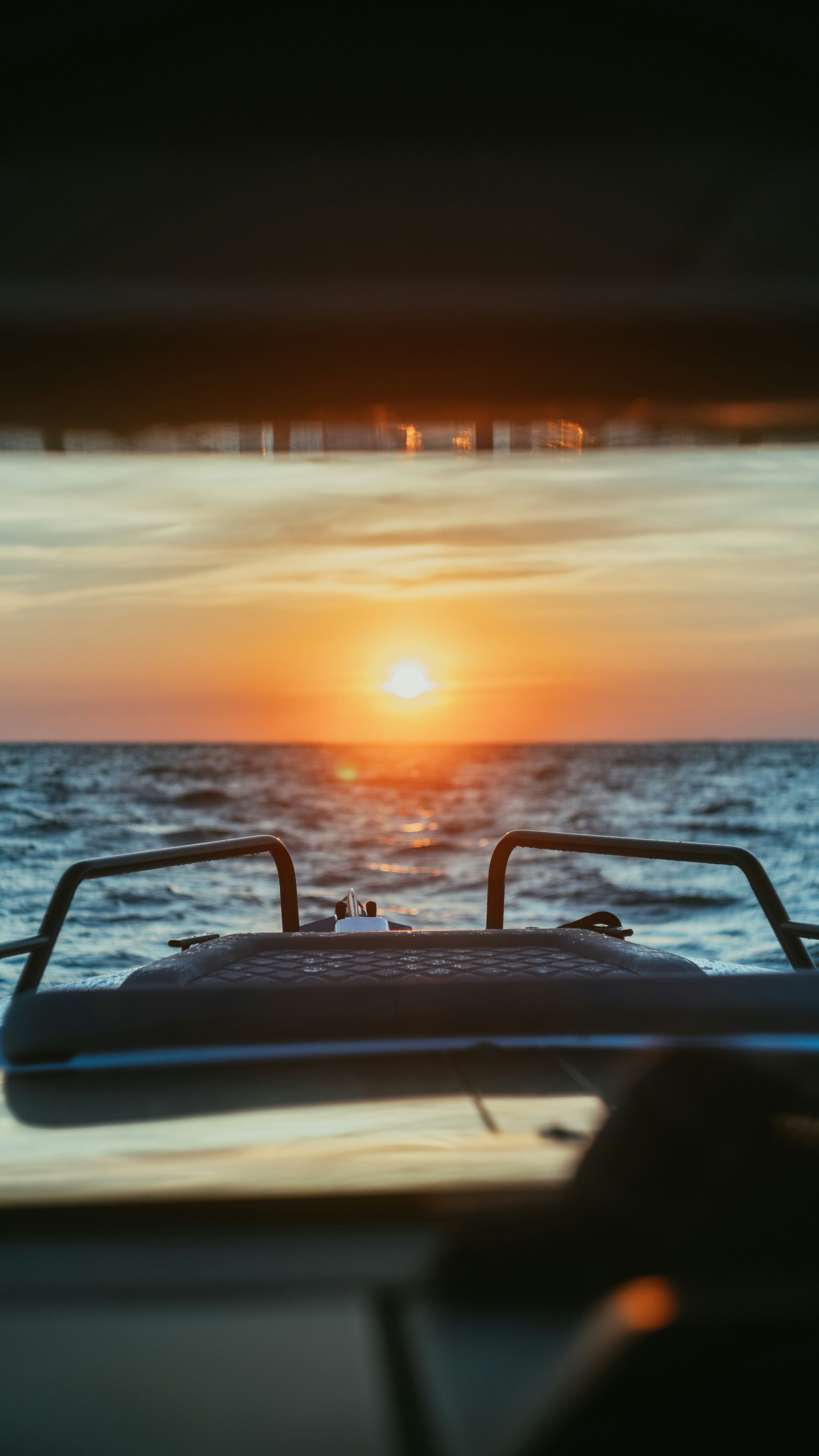 Sunrise Over the Bow: Sea, Metal, and Quiet Horizon