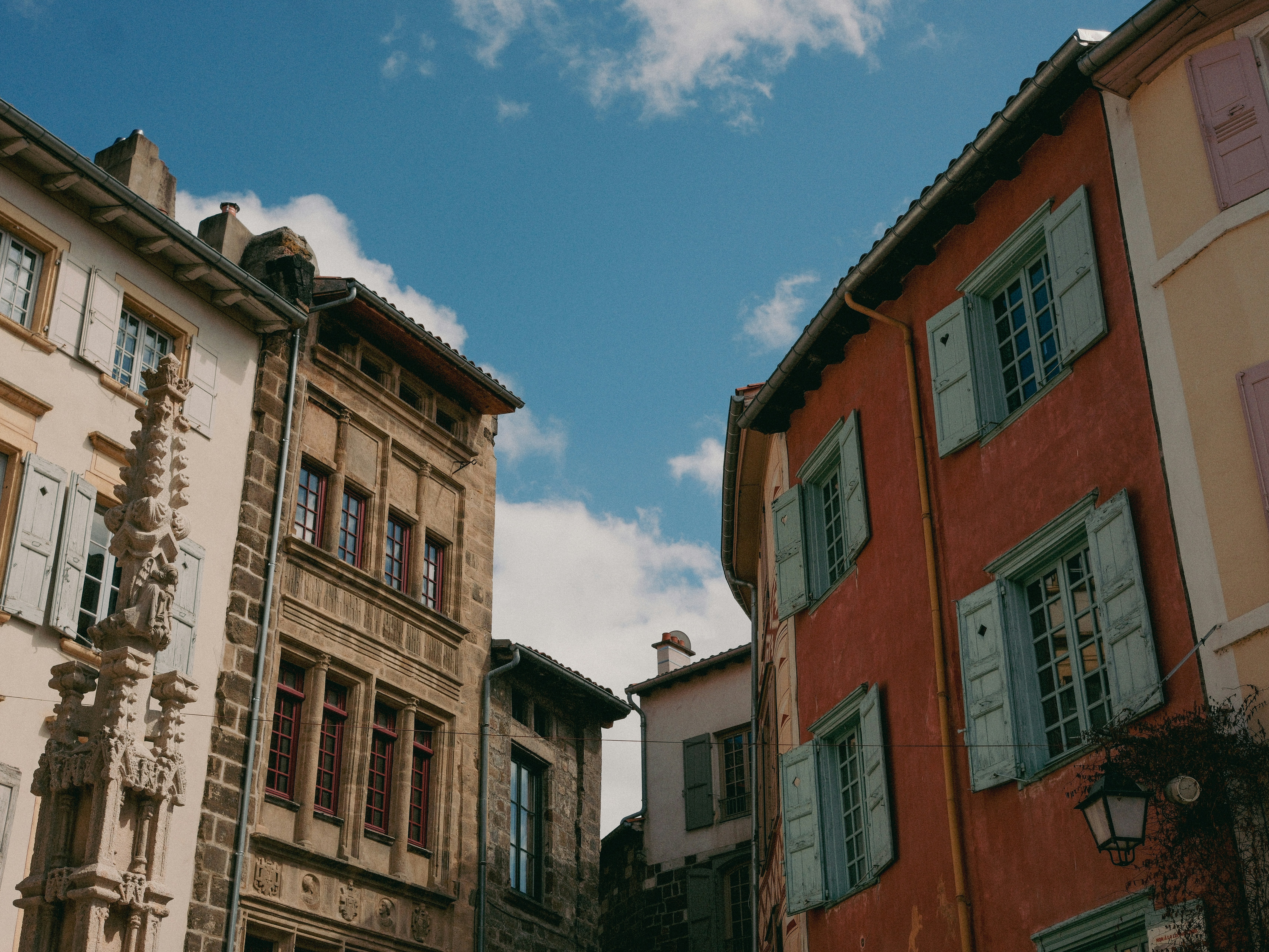 Pastel Facades on a Crooked Rue