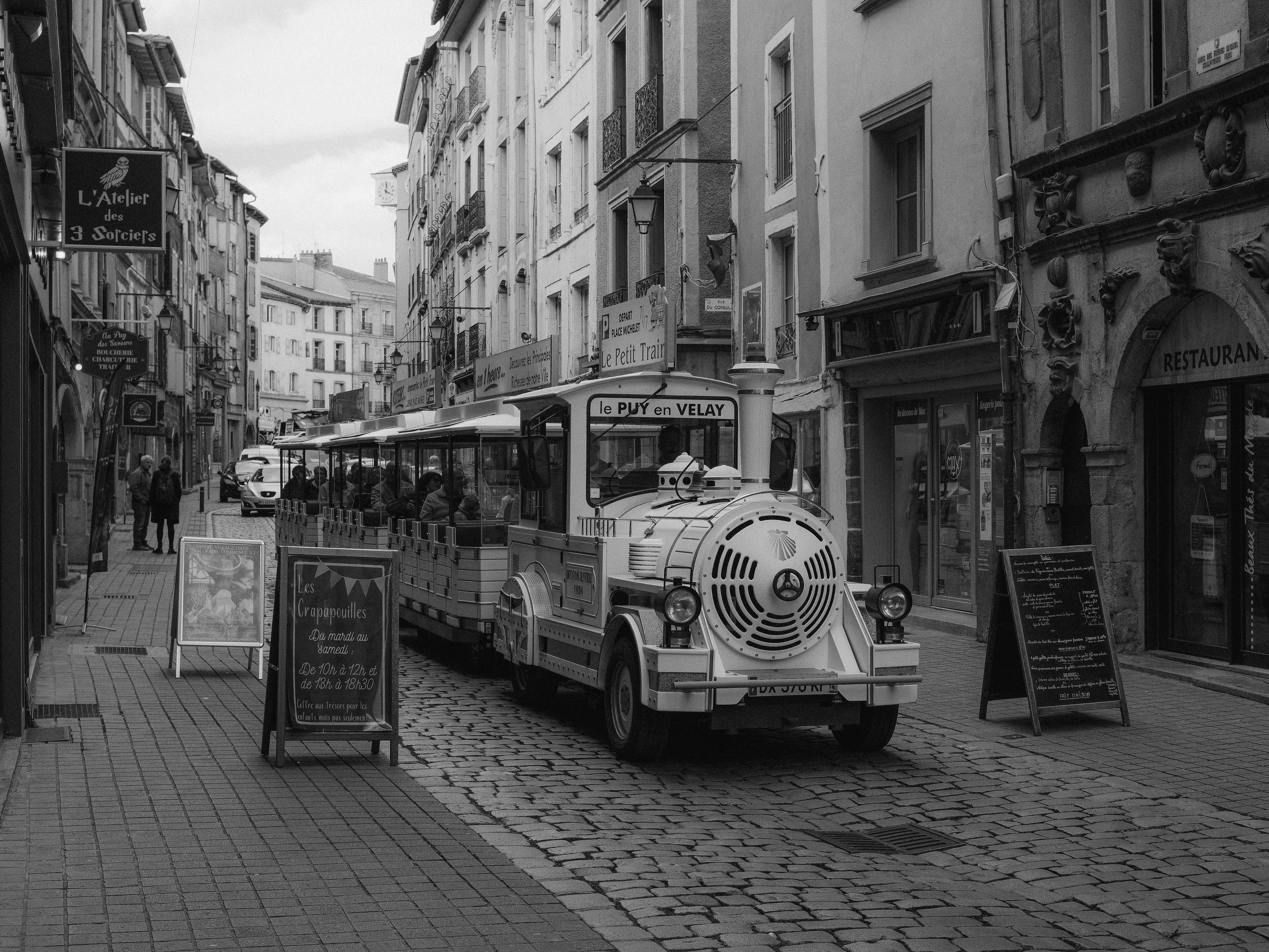 Steam-Pedaled Tour Through a Cobblestone Lane