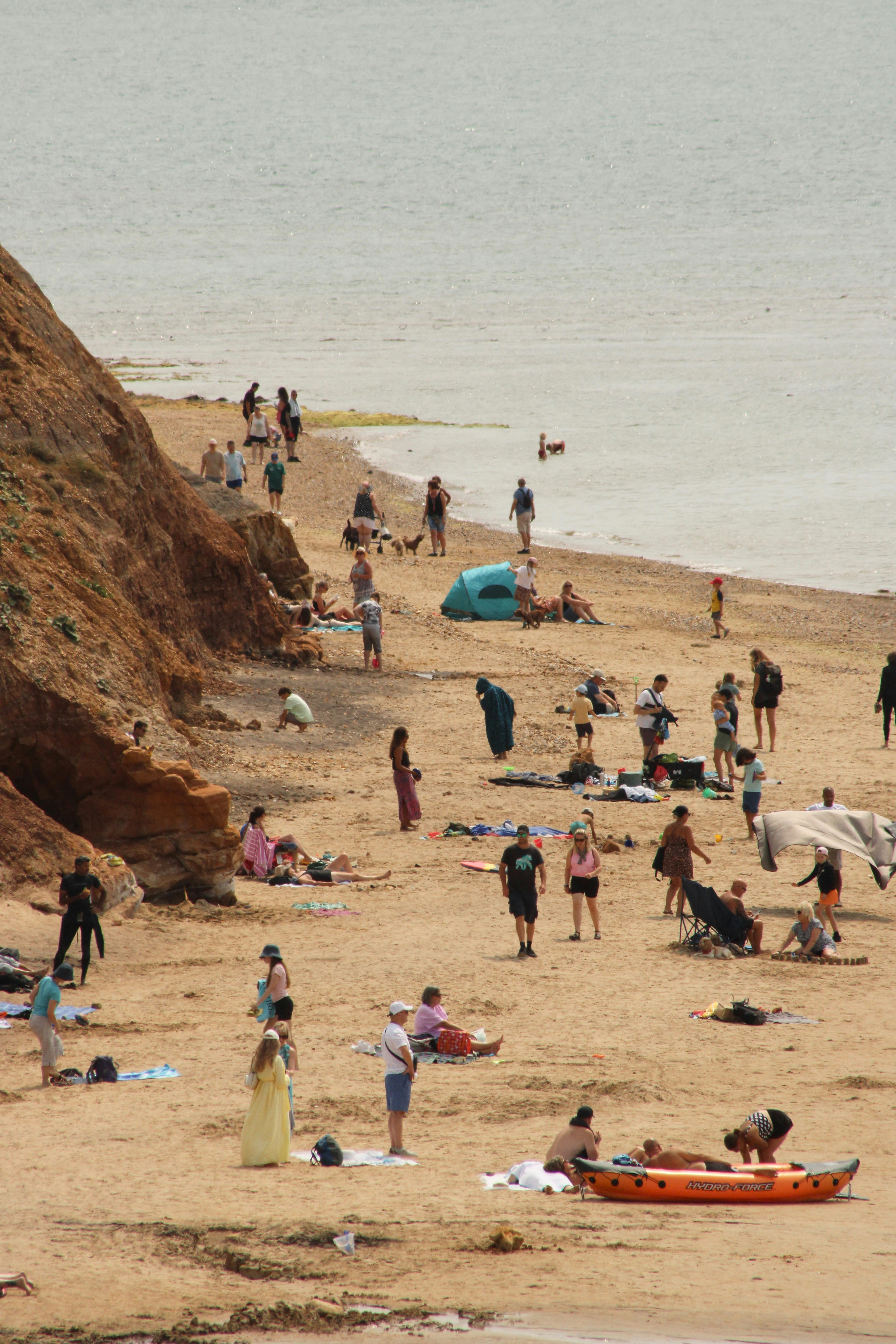Bustling Beachfront: A Tapestry of Sun, Sand, and Surf