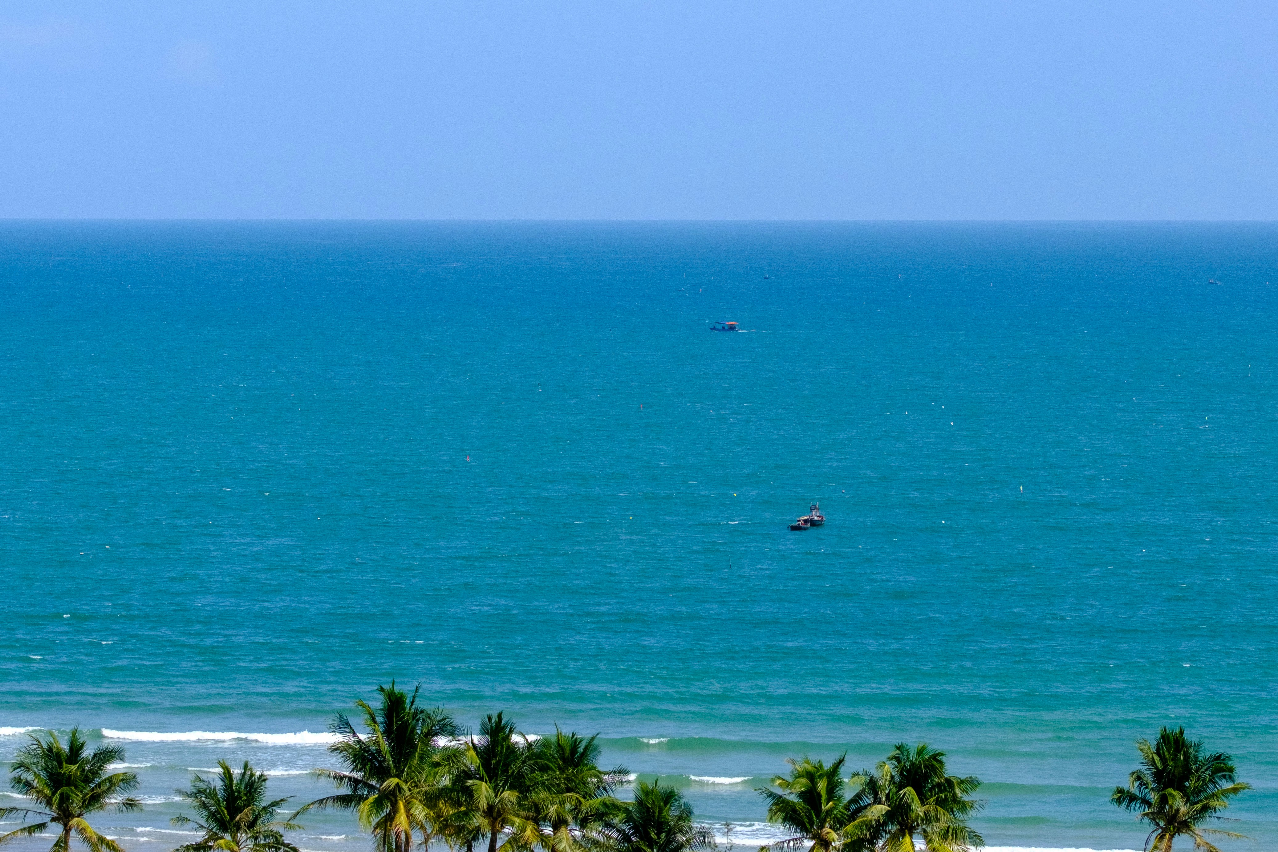 Coastal Horizon with Distant Vessels