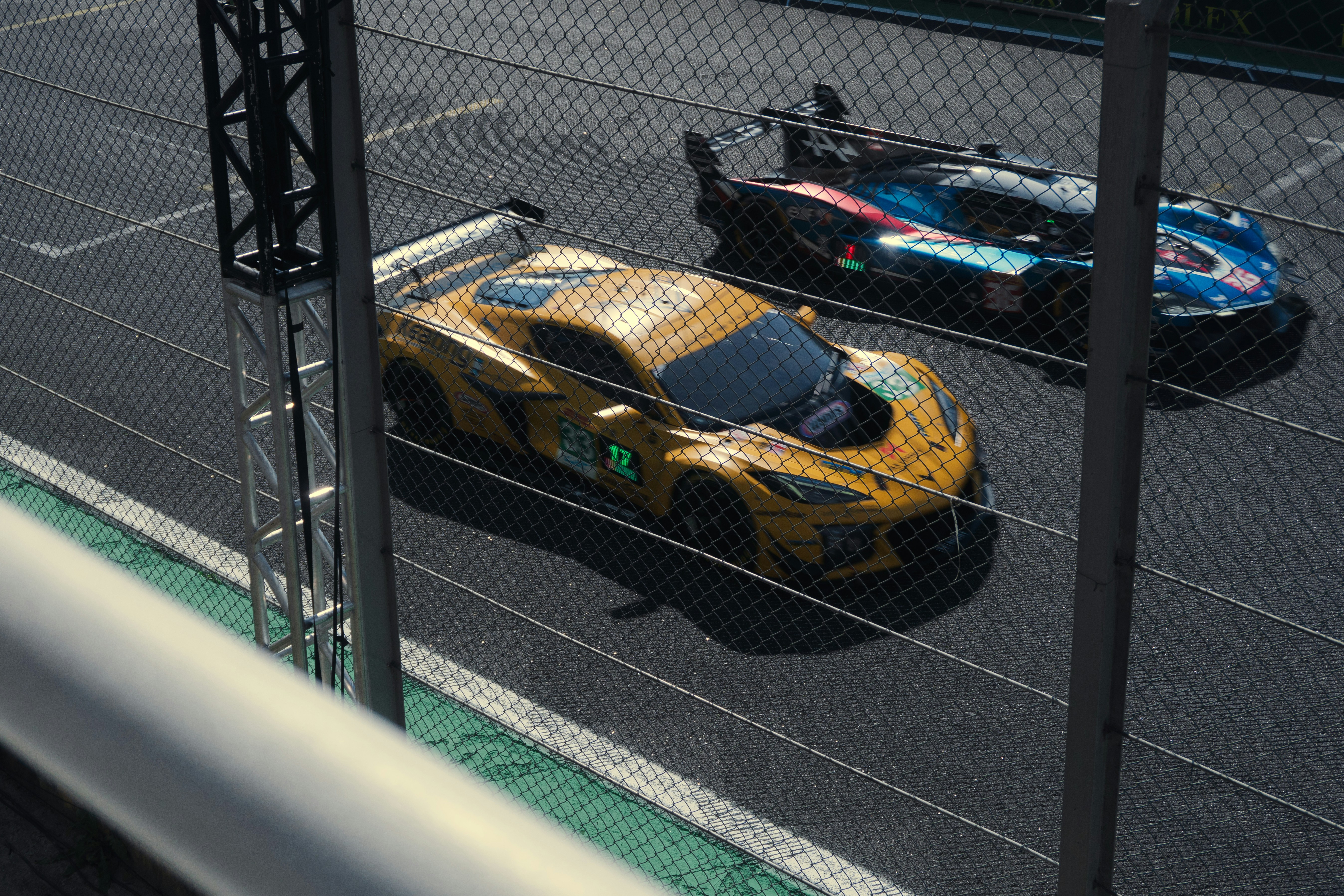 Golden Racer in the Outer Lane