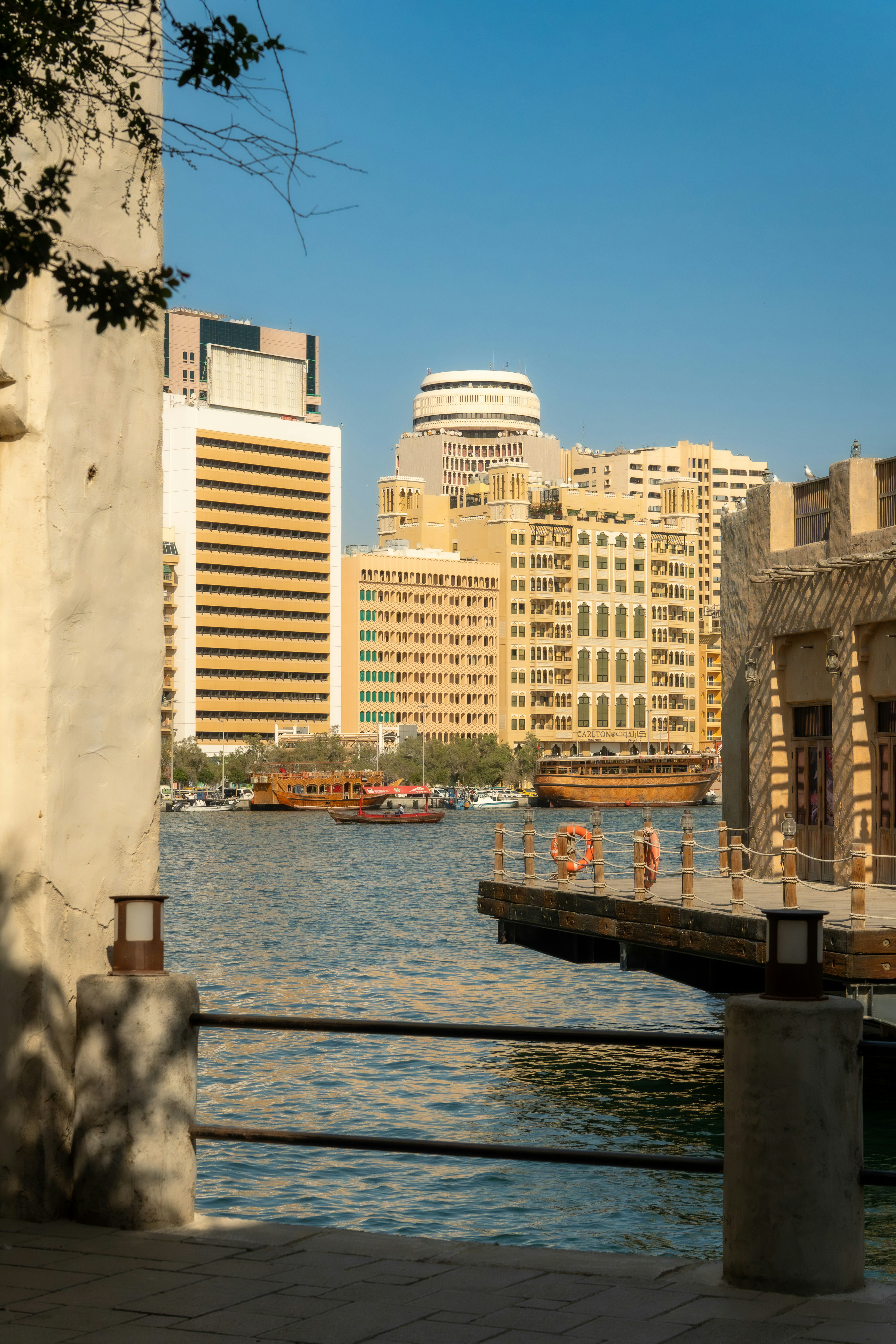 Harbor Echoes: Dawn Light on a City Canal