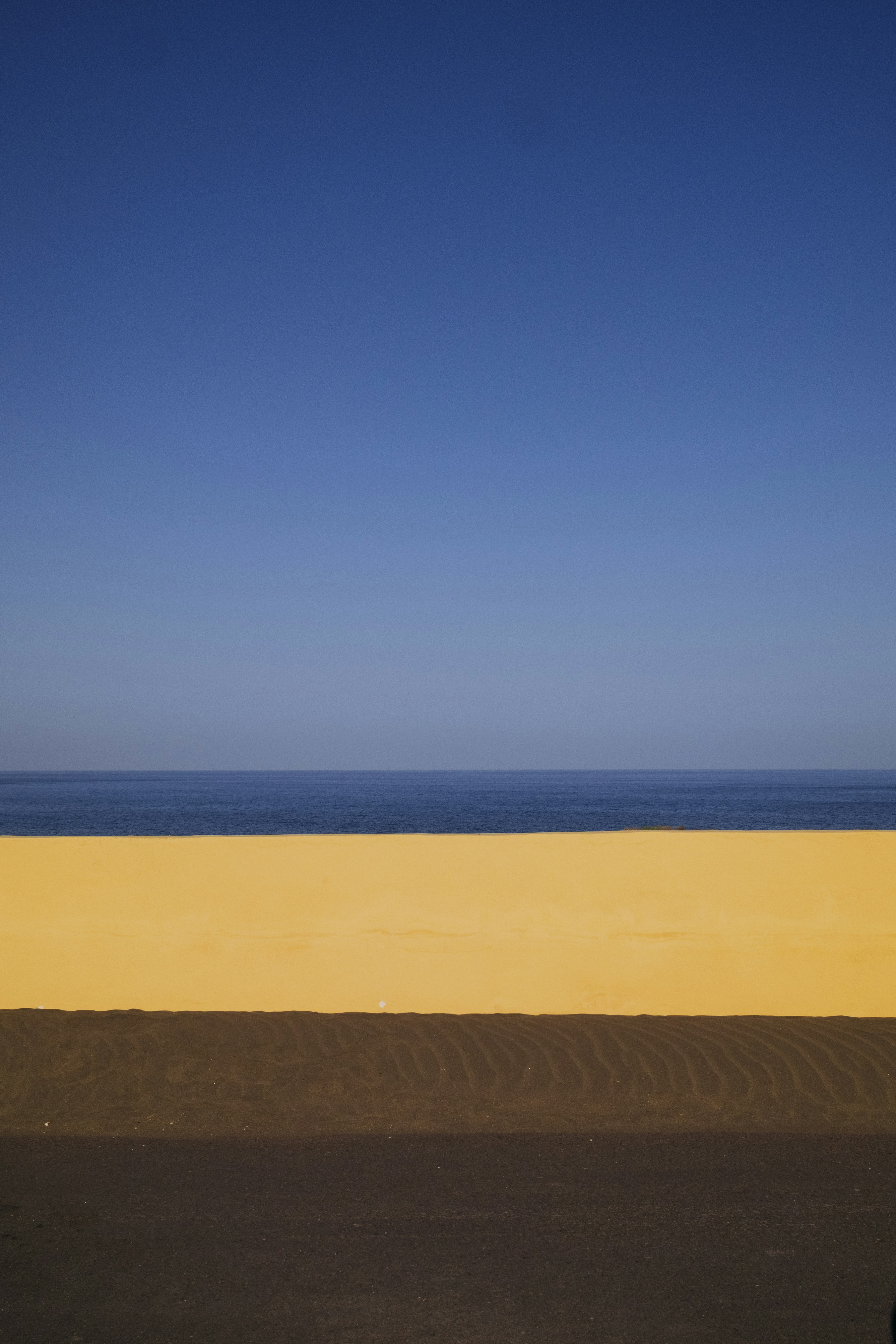 Golden Stripe at the Edge of Blue