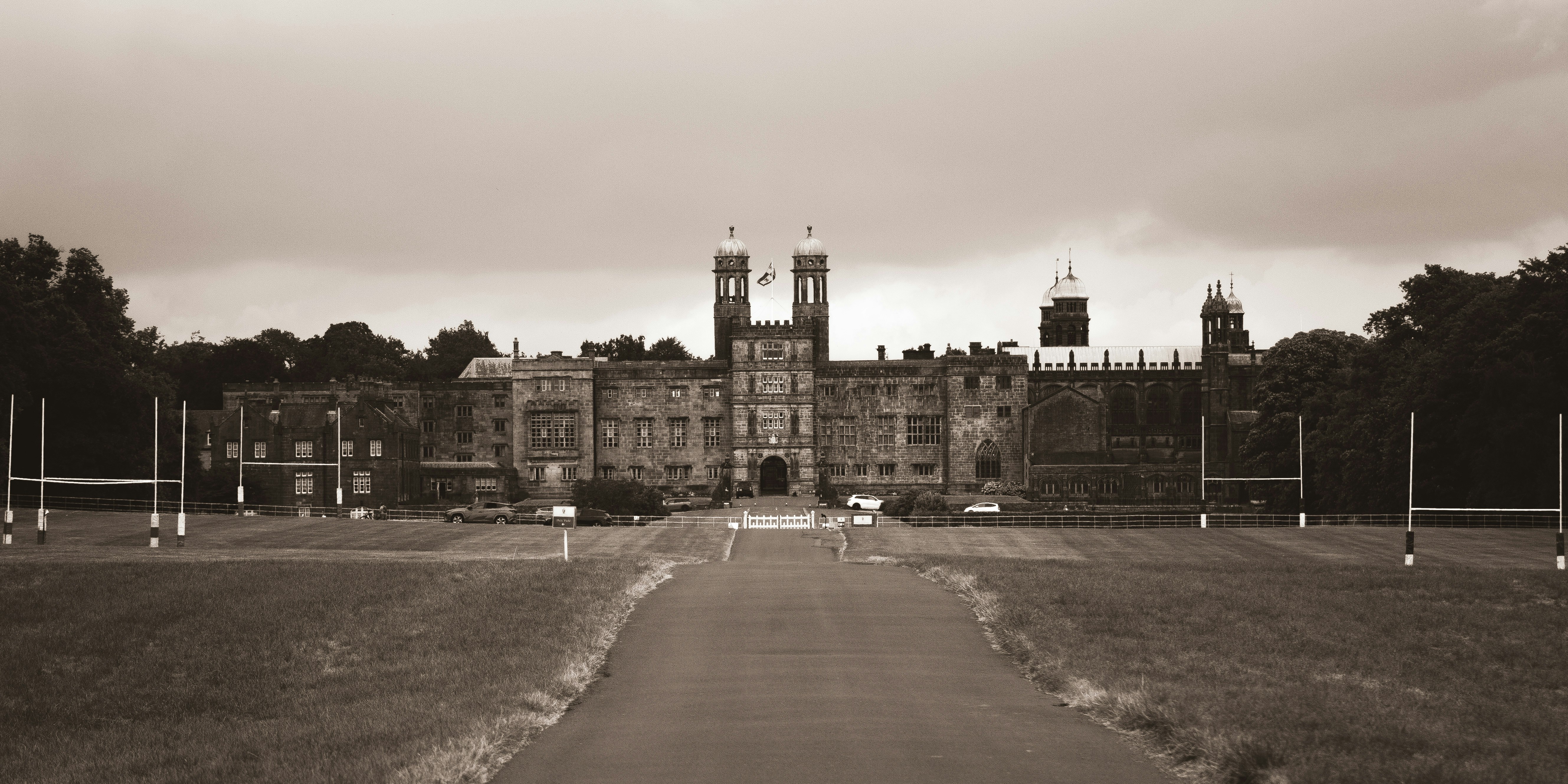 Gatehouse Awe: A Lincoln Campus Entrance Framed by Columns