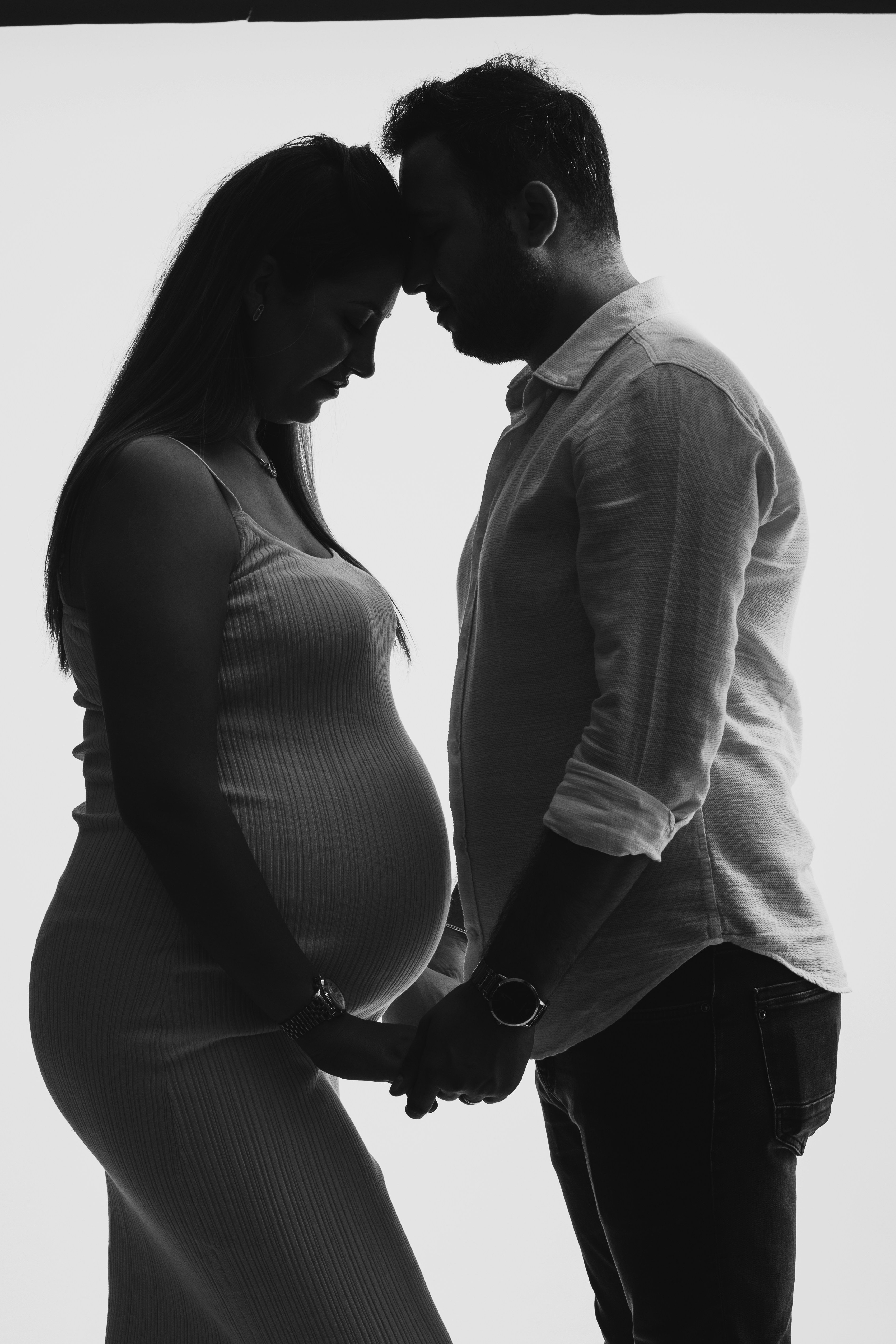 Awaiting New Life: Silhouette of Expectation