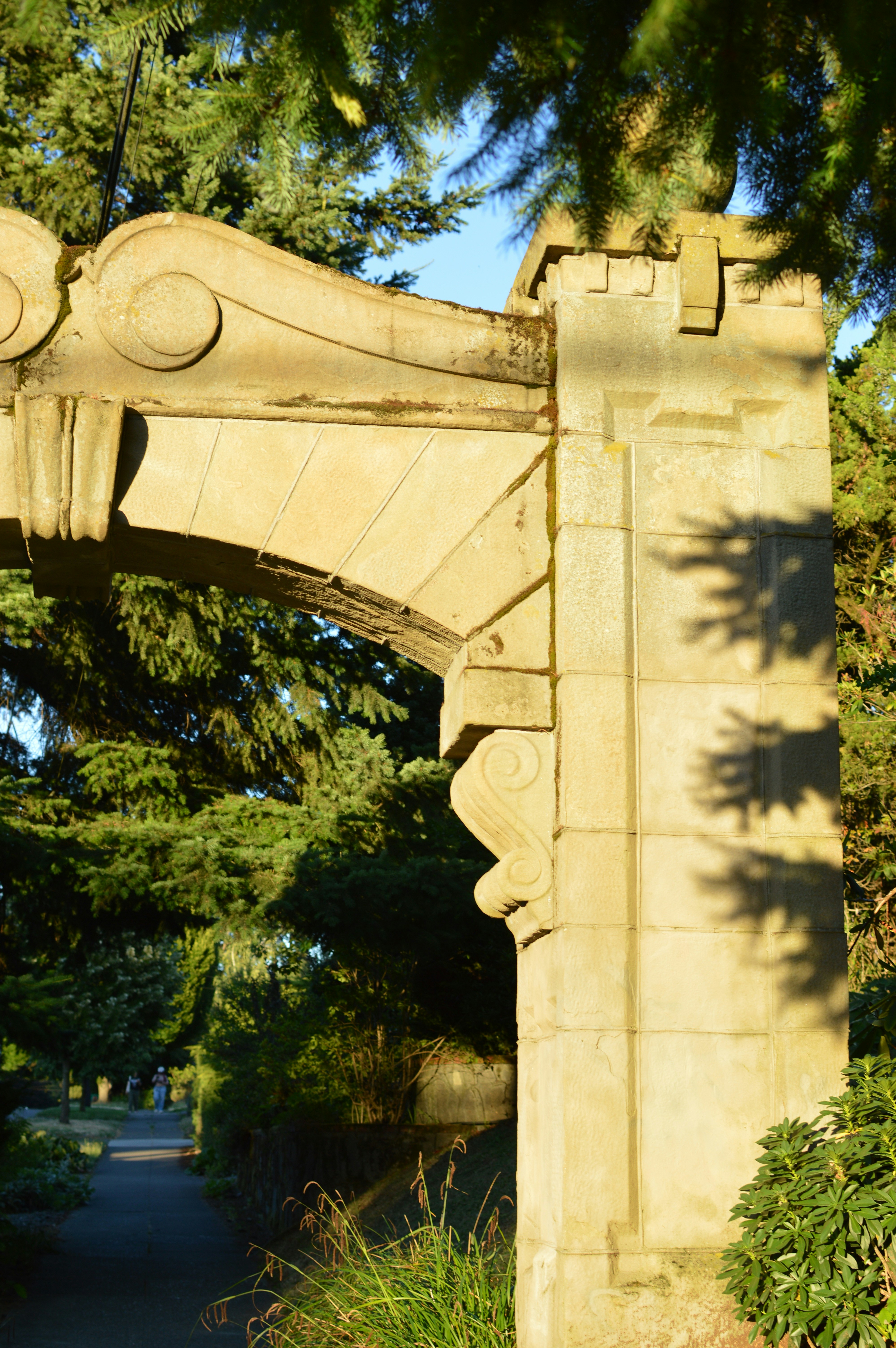 Stone Archway Bathed in Afternoon Light