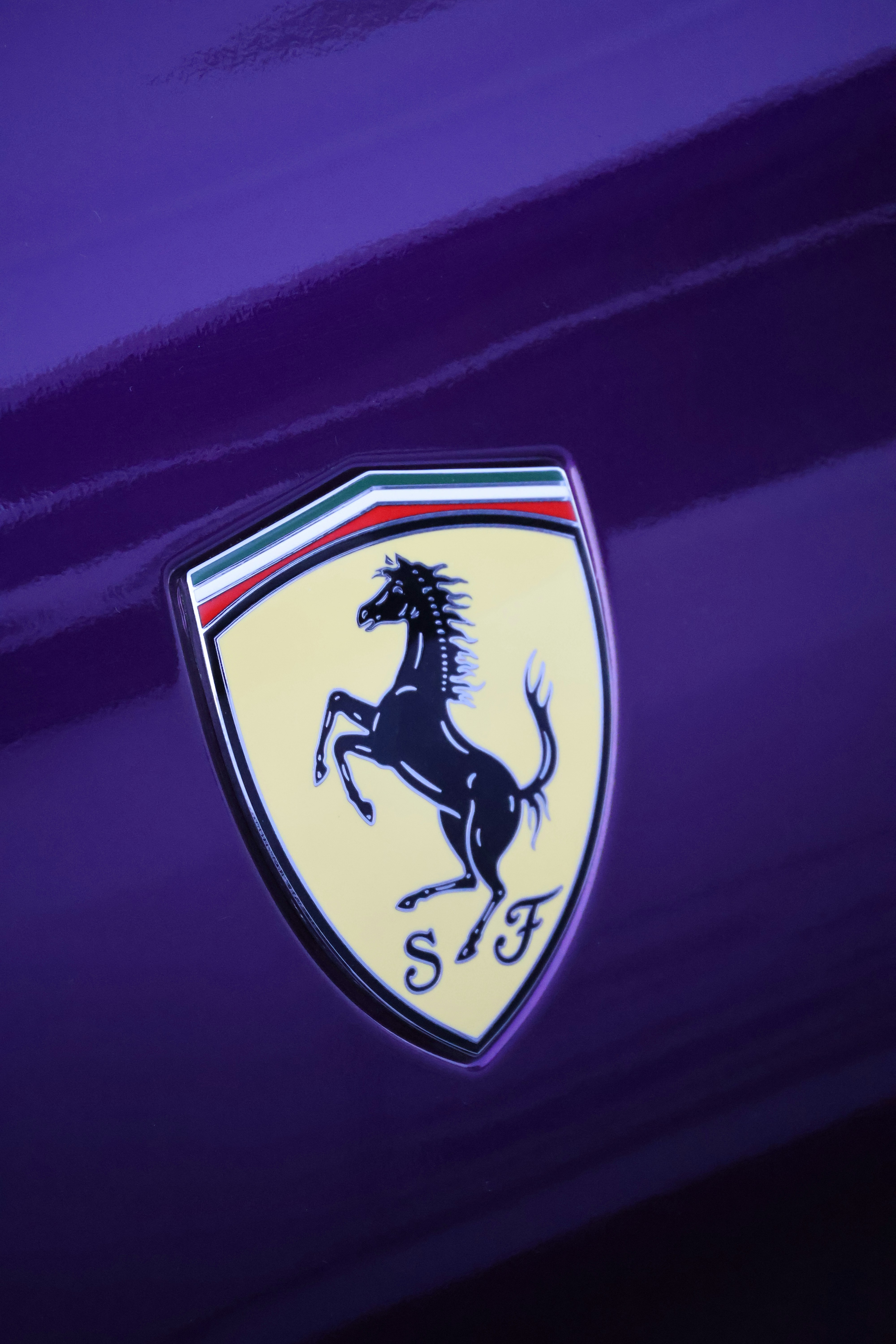 Prancing Emblem in Midnight Purple