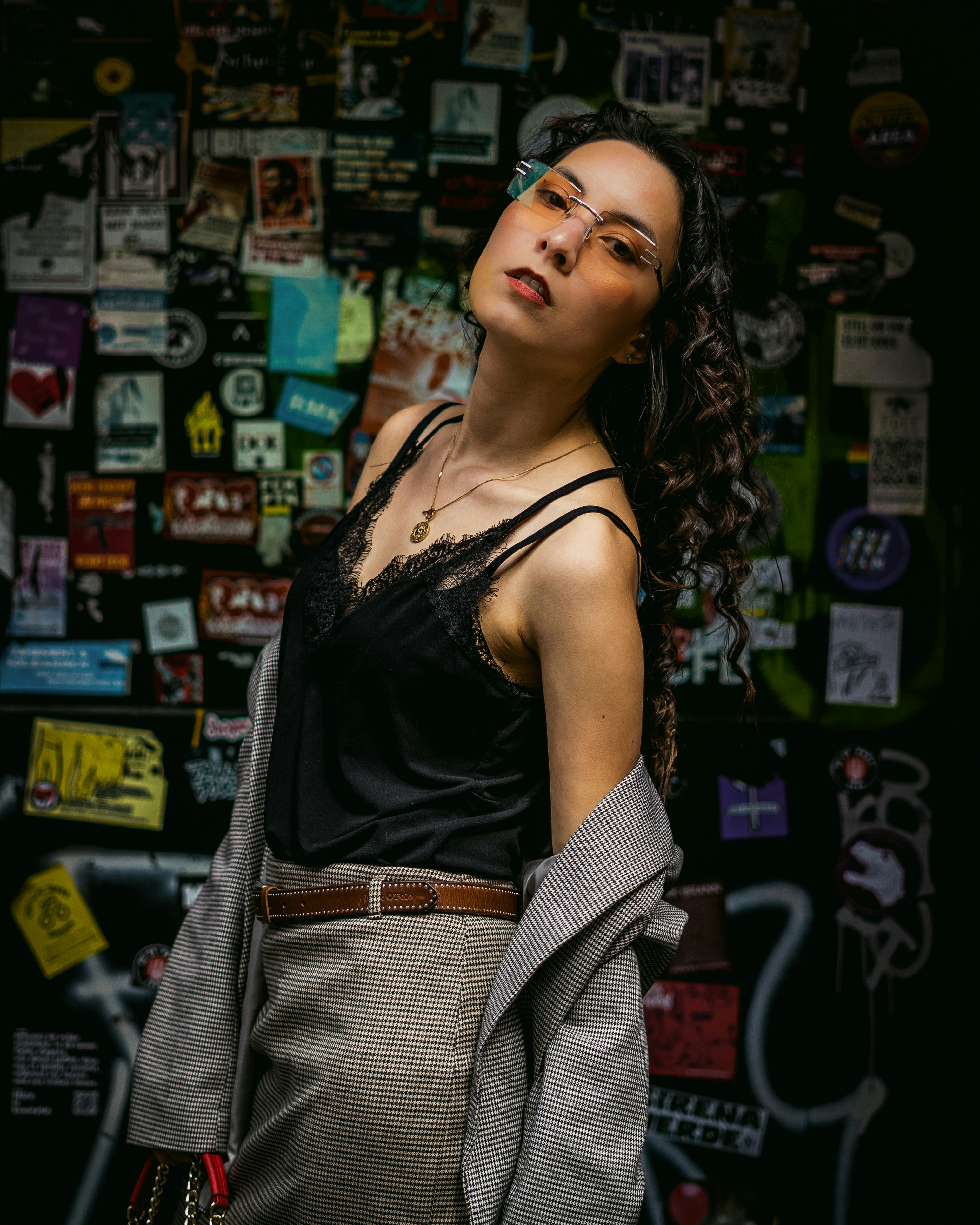 Midnight Graffiti Muse in Soft Focus