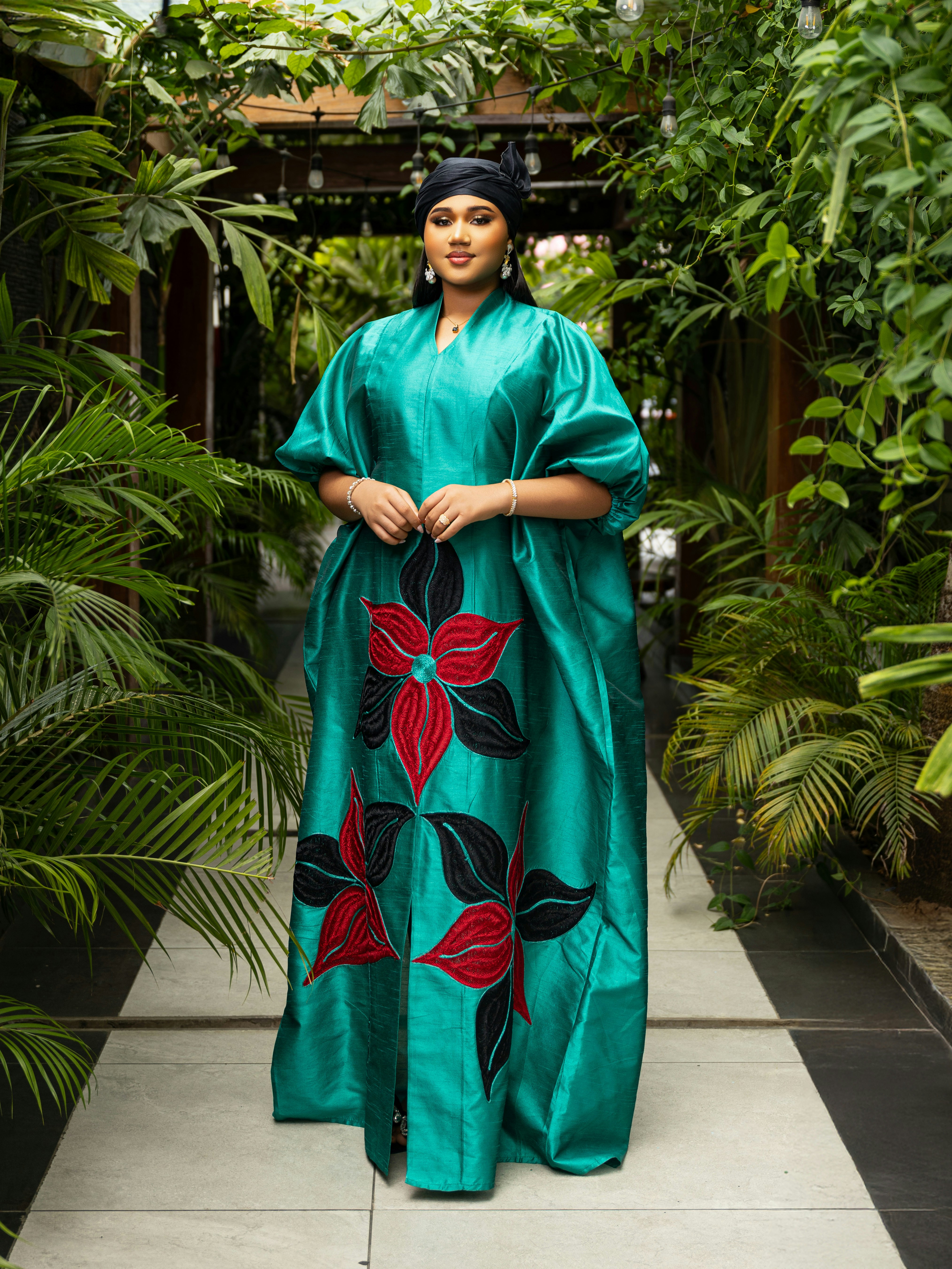 Emerald Silk: A Portrait in Verdant Grace