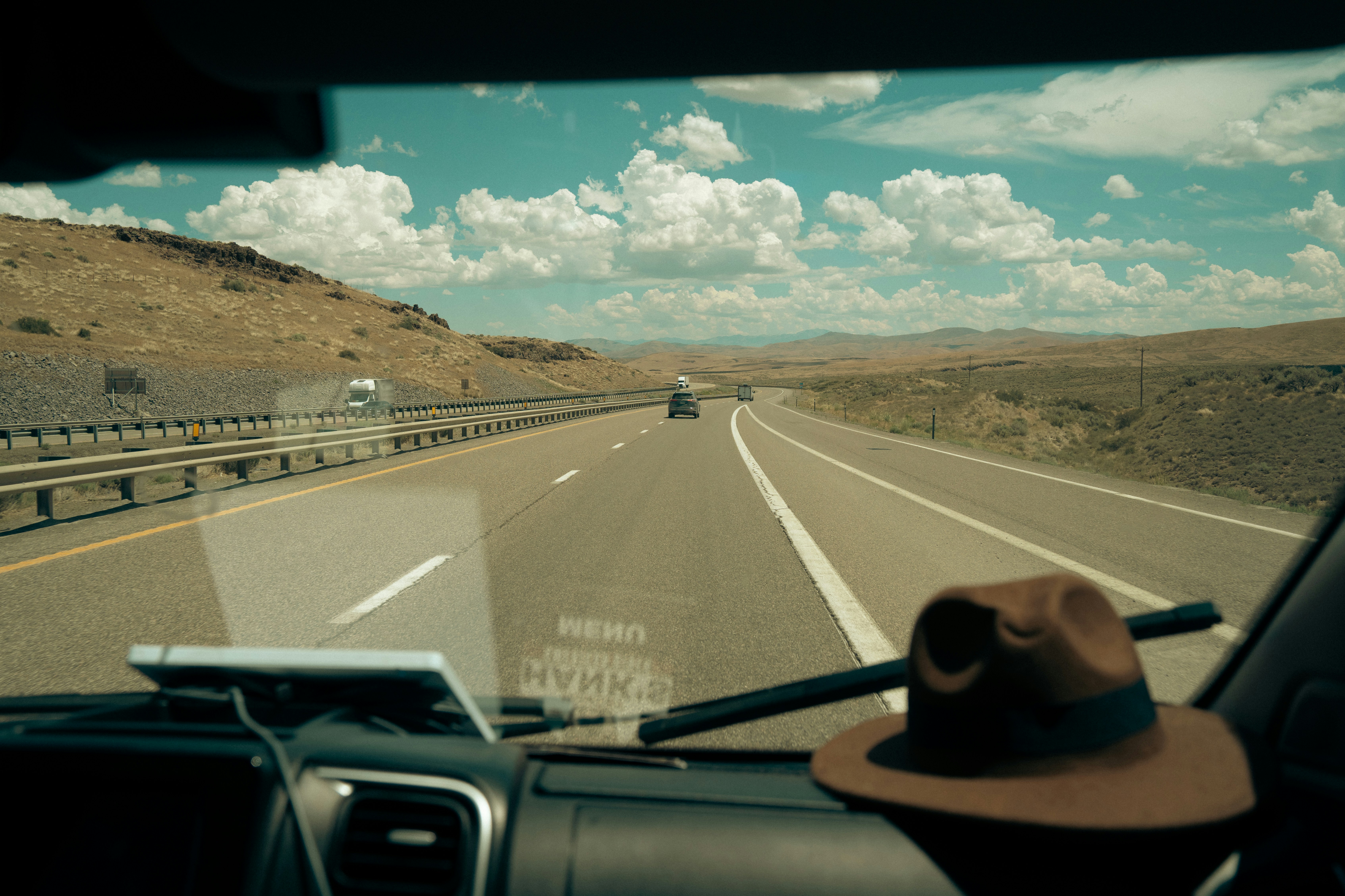Highway Horizon from the Passenger Seat