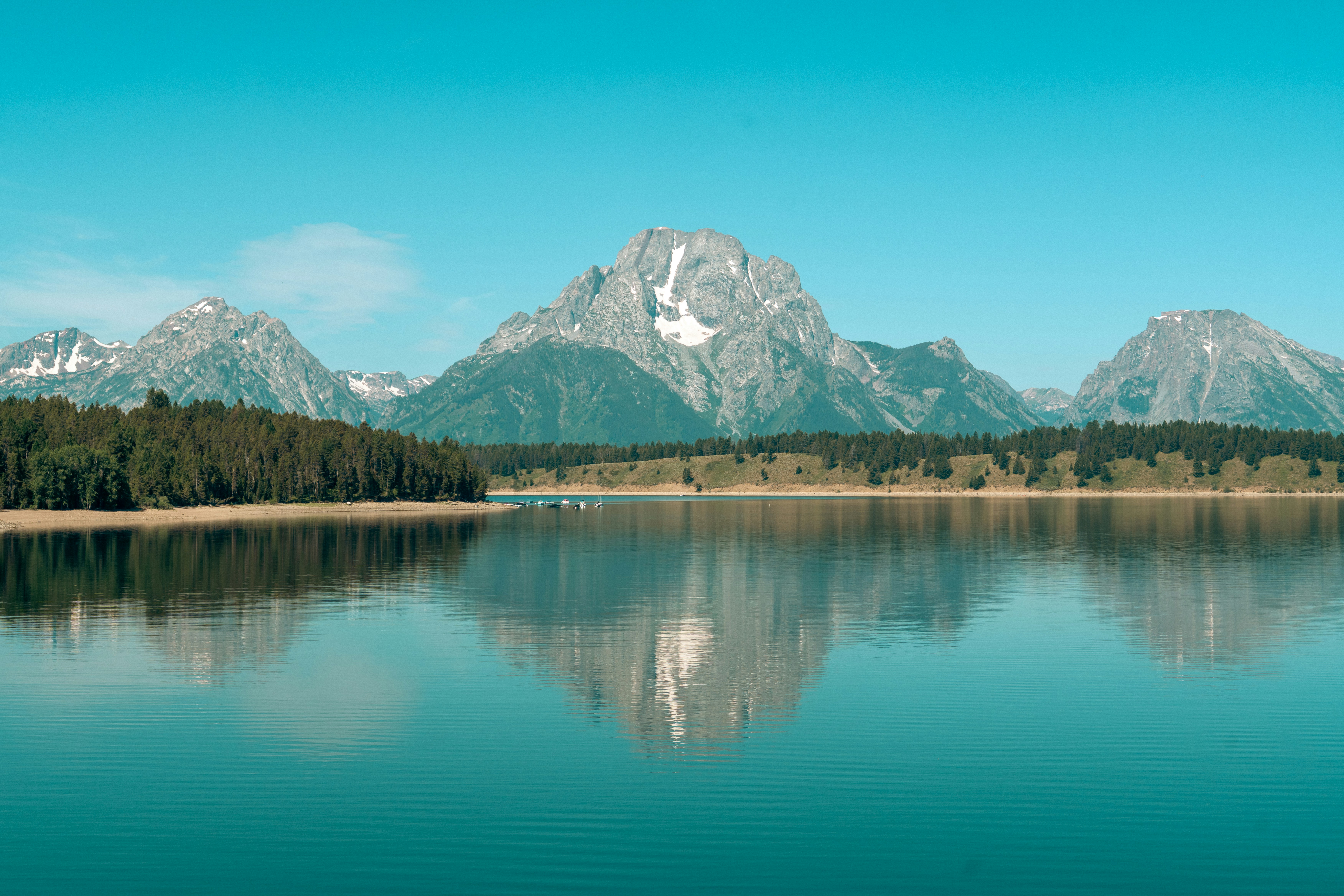Twin Peaks on a Glassy Lake