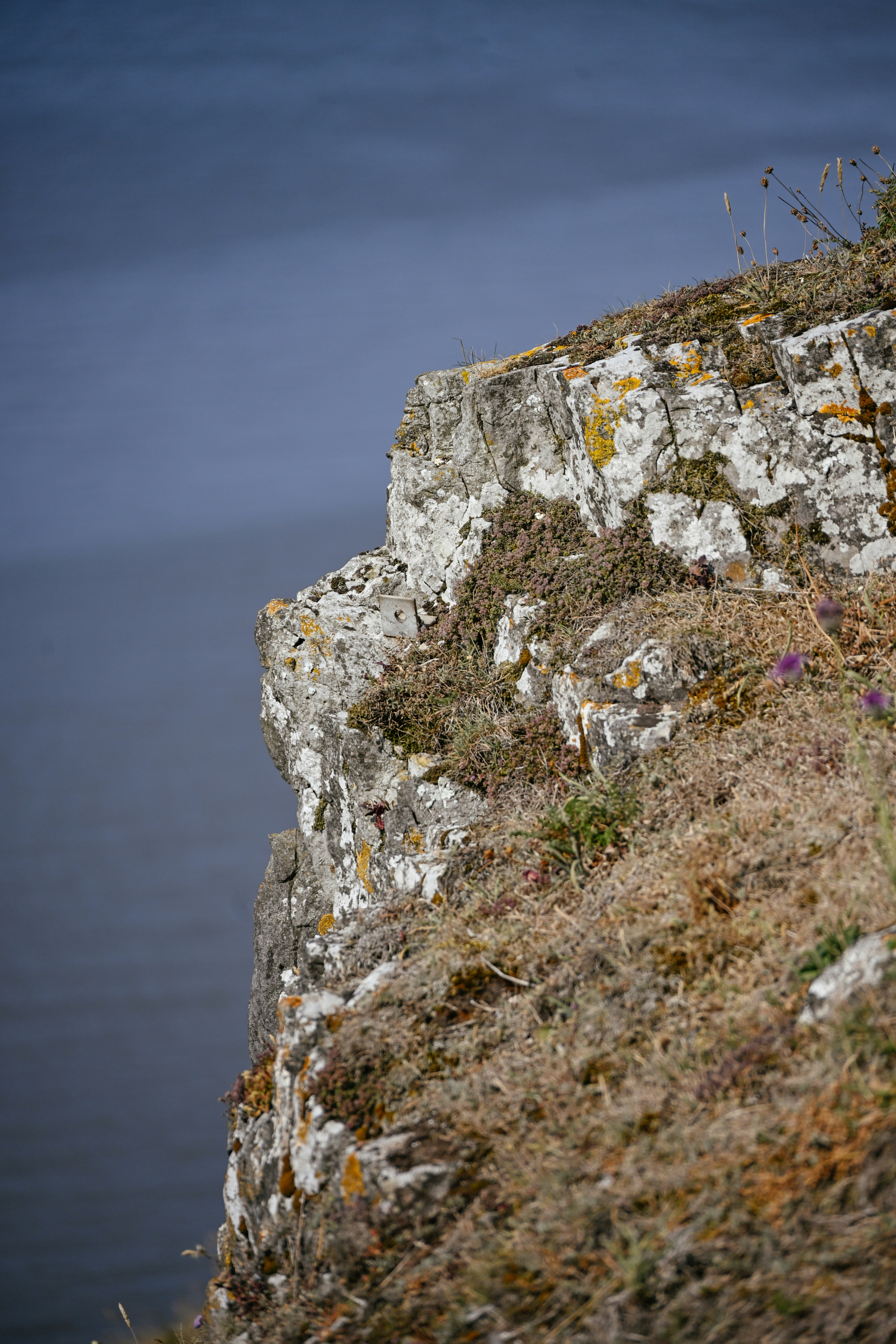 Edge of the World: A Weathered Cliff Overlooking Quiet Waters