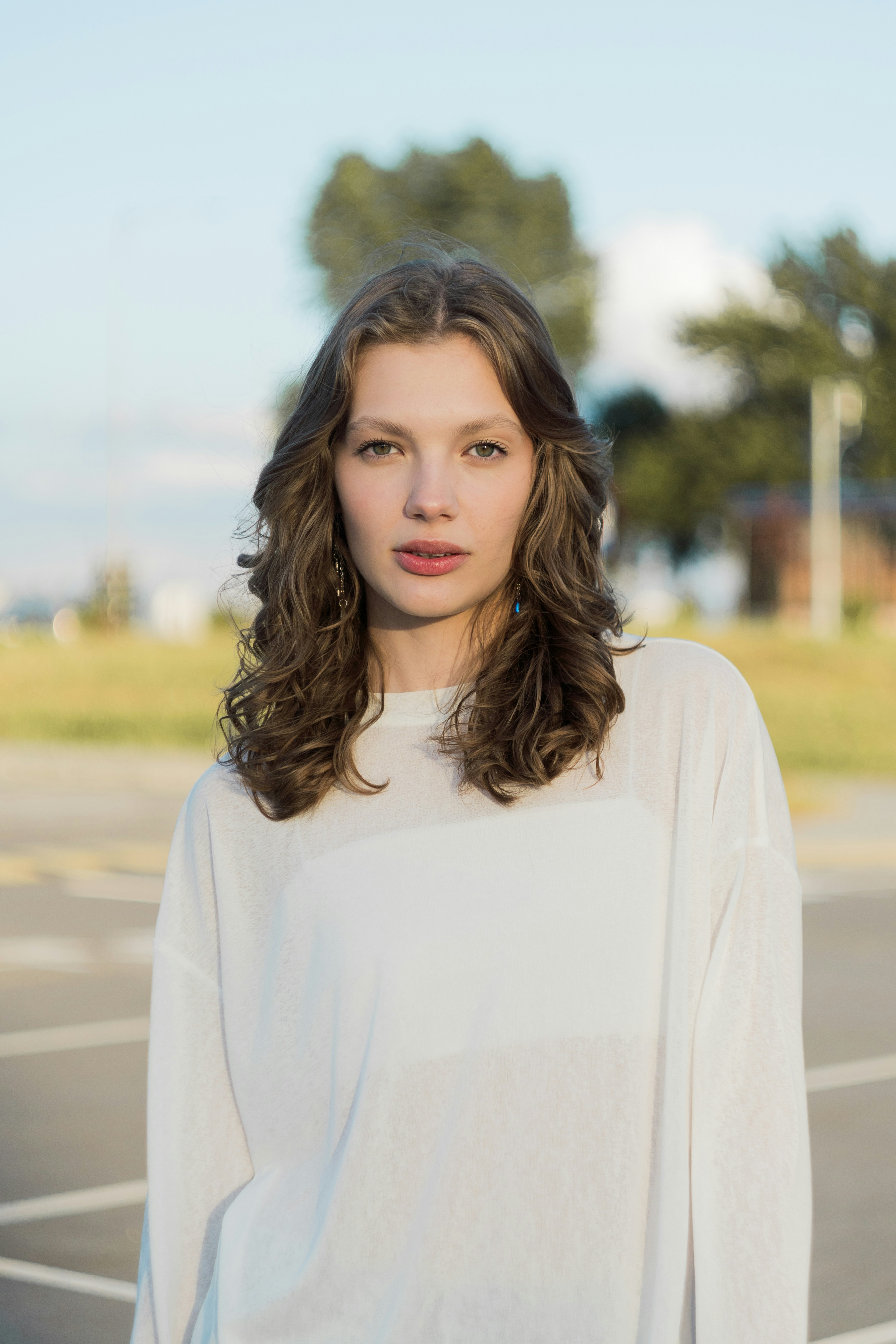 Soft Noon Light on a Quiet Street Portrait