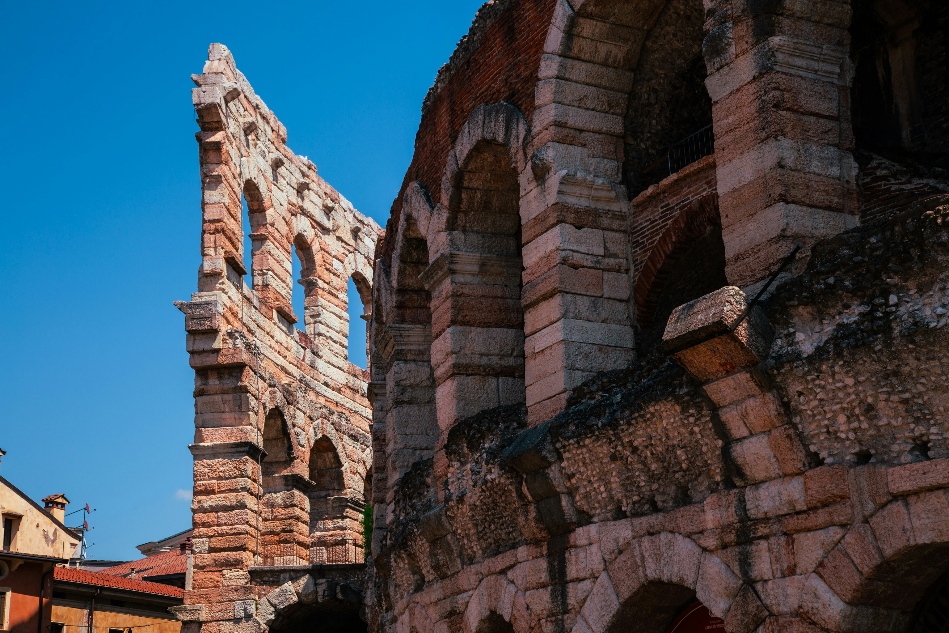 Crumbled Arcades in the Sun: A Sunset Over Ancient Stone