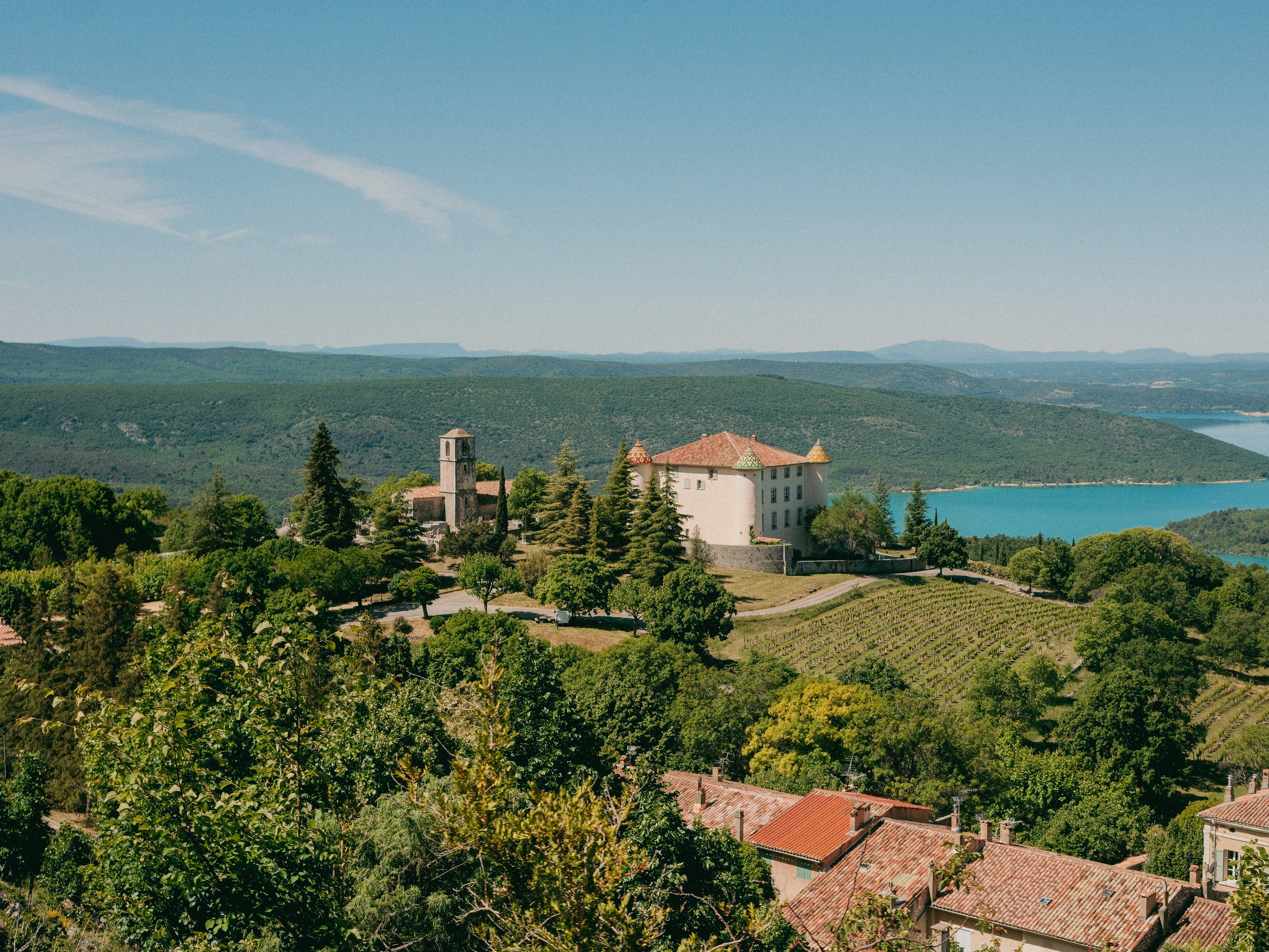 Vineyard Fortress Overlook by the Lake