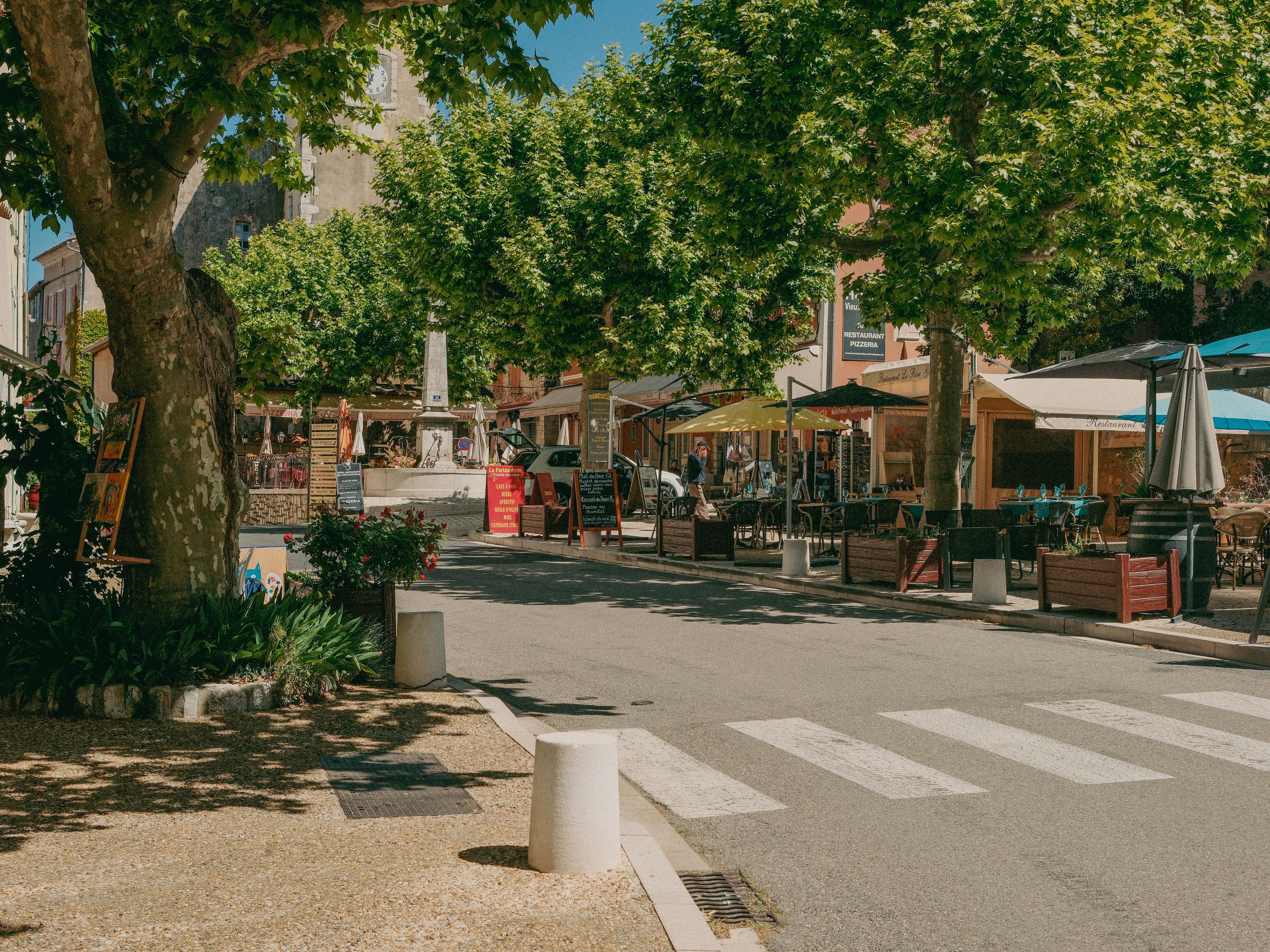 Sunlit European Street Café Loop