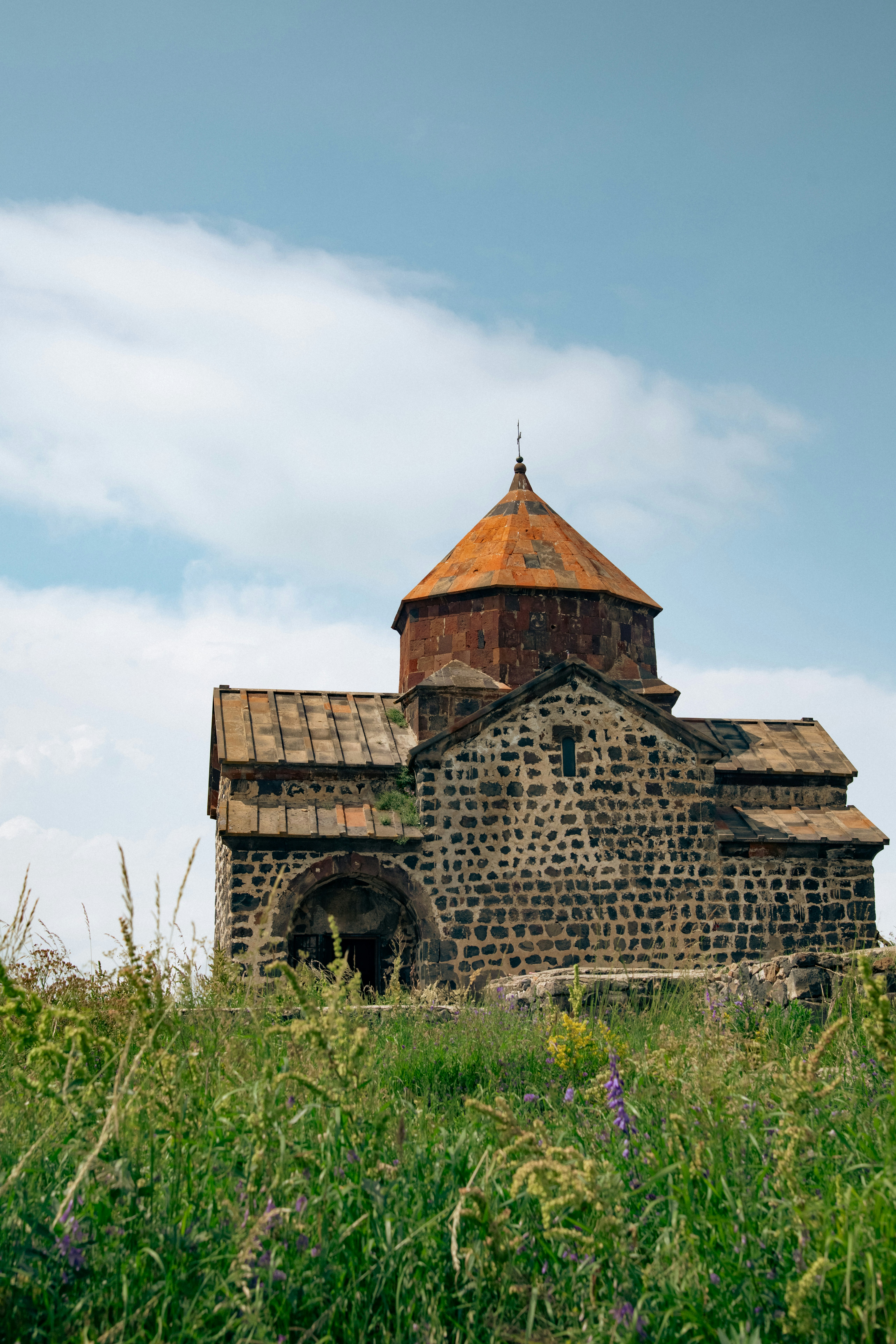 Stone Chapel on a Prairie Knoll