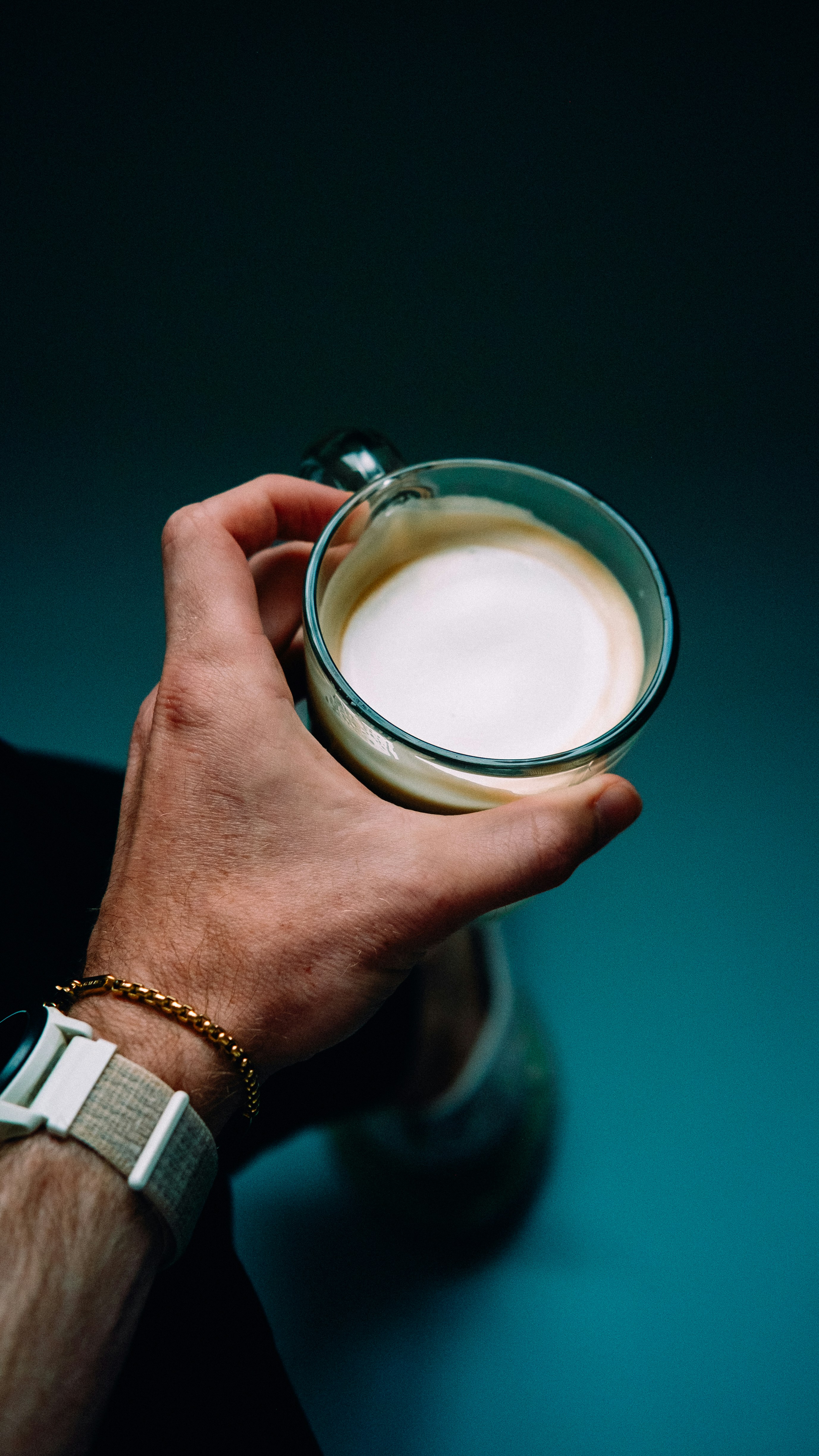 Handful of Latte Moments: A Close-Up Toast
