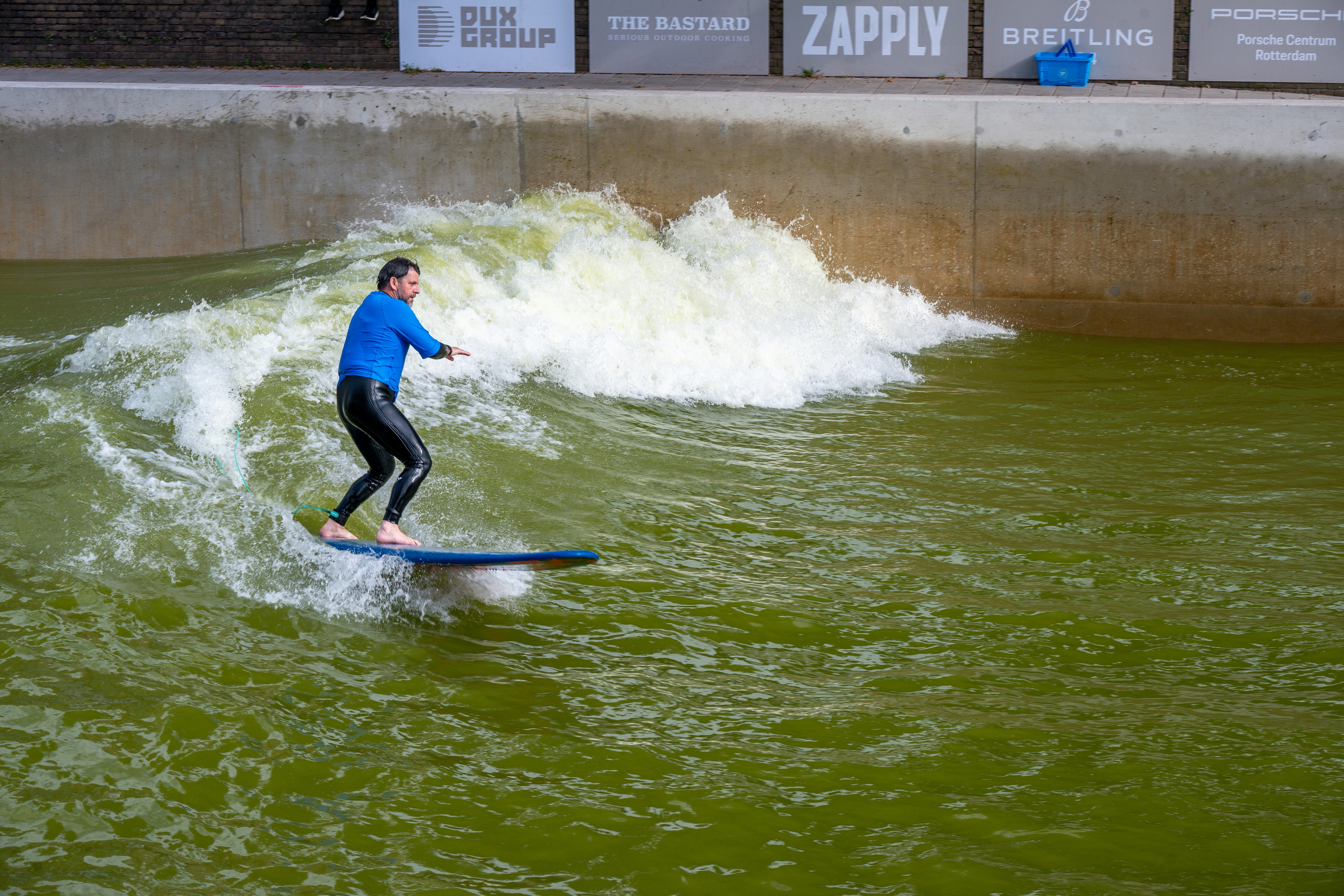 Wave Rider in a Green-tinged Channel