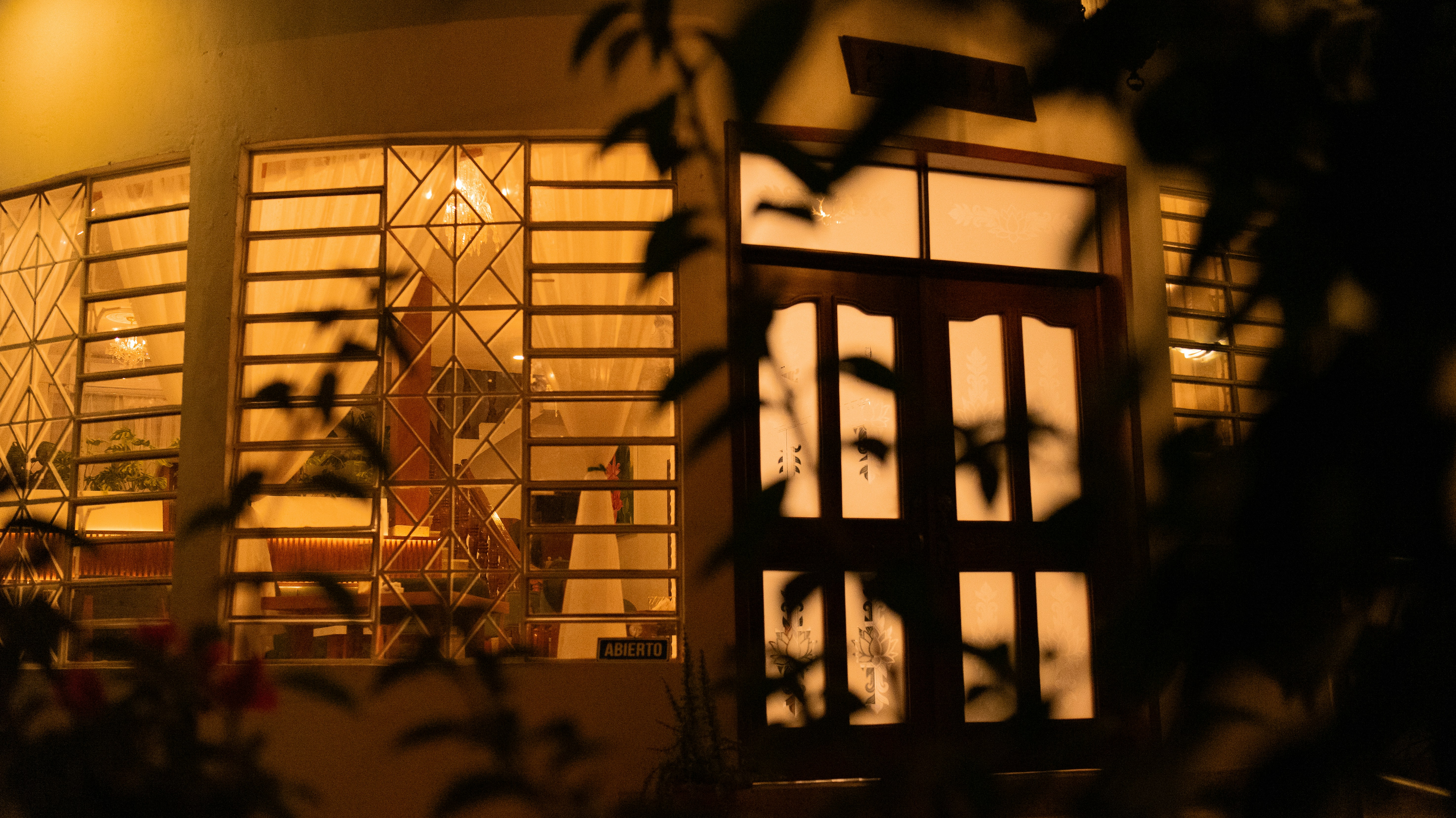 Warm Glow Through the Gate: Nighttime Entry