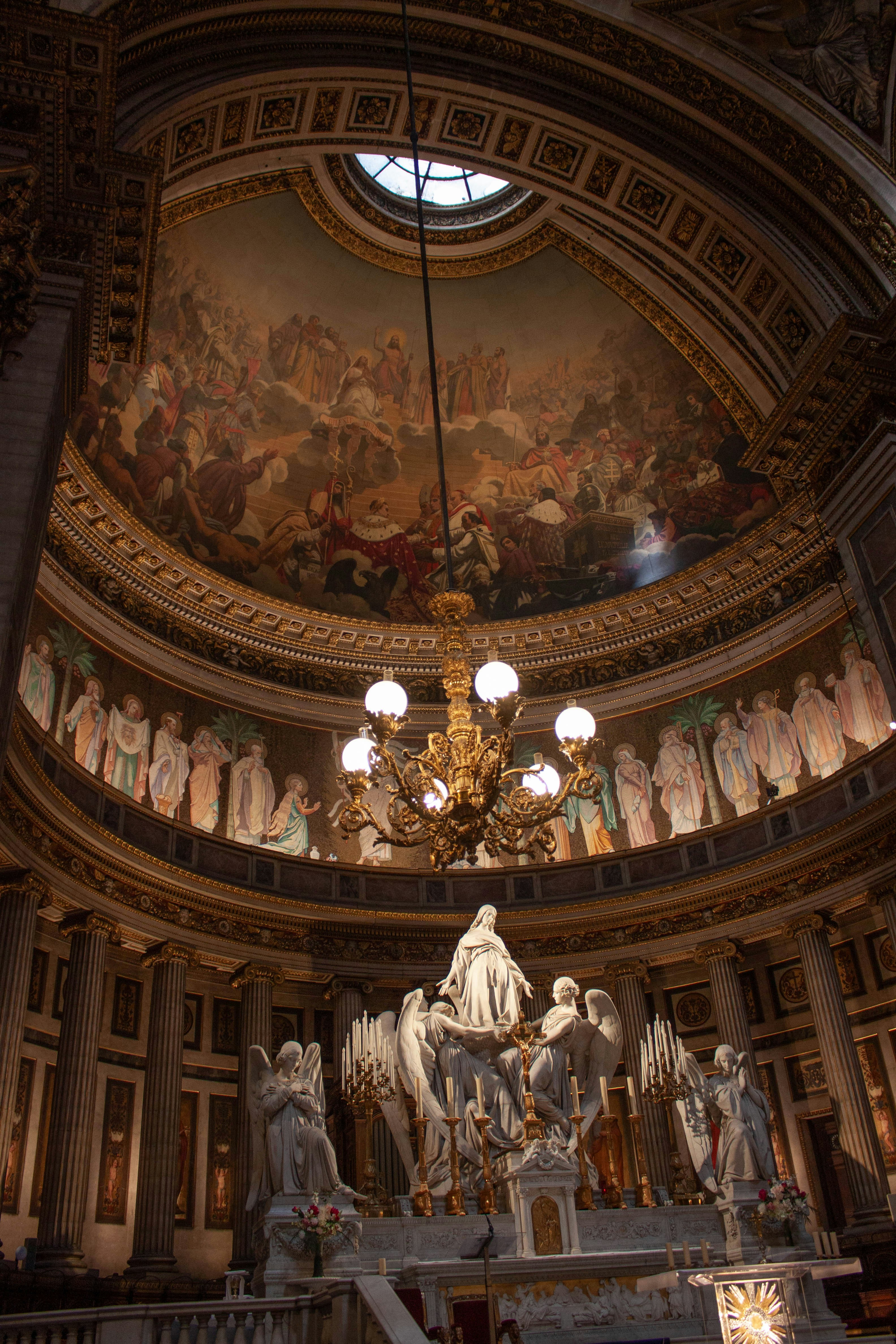 Angelic Altar under a Painted Dome