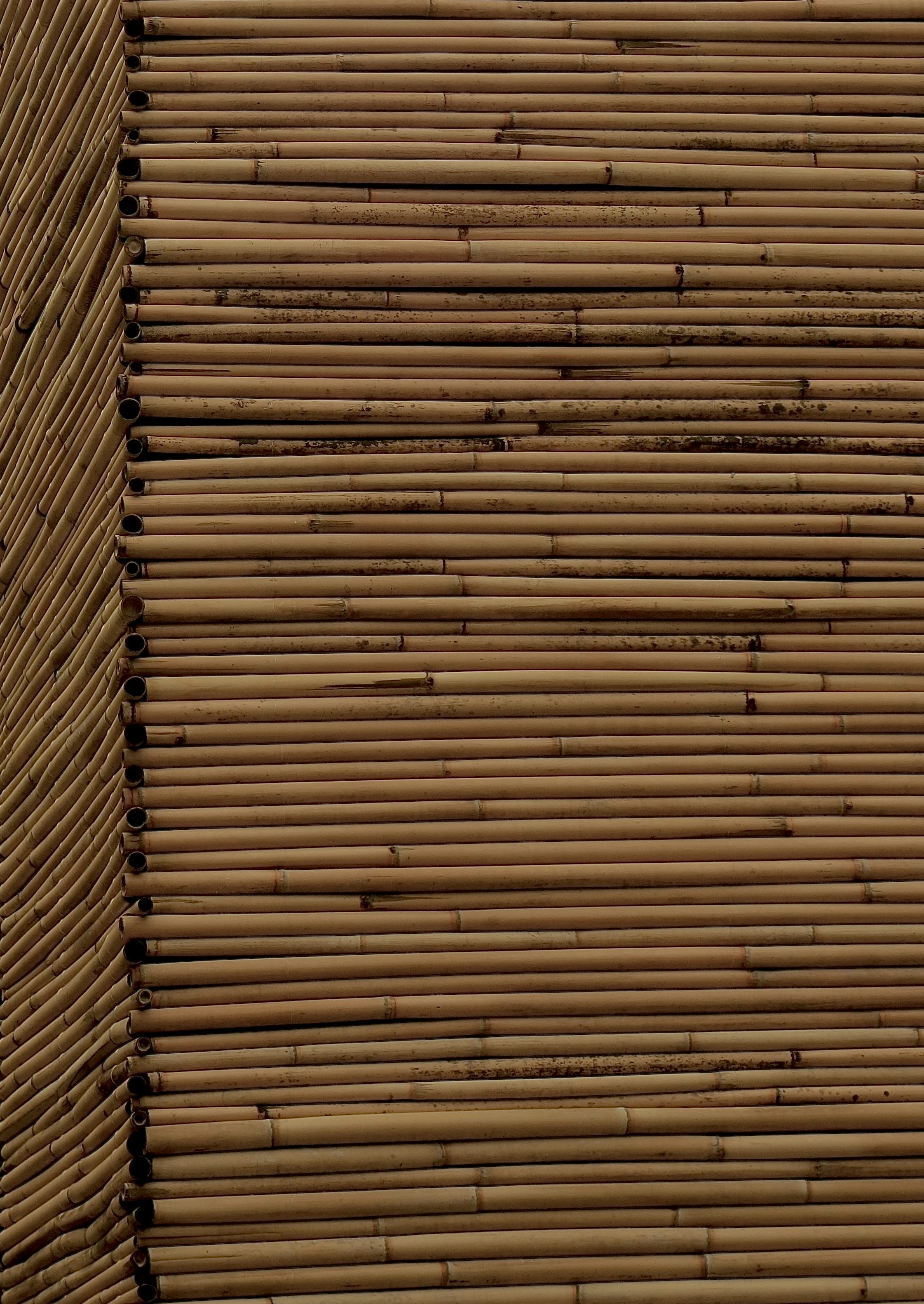Rhythmic Lines of Bamboo Slats