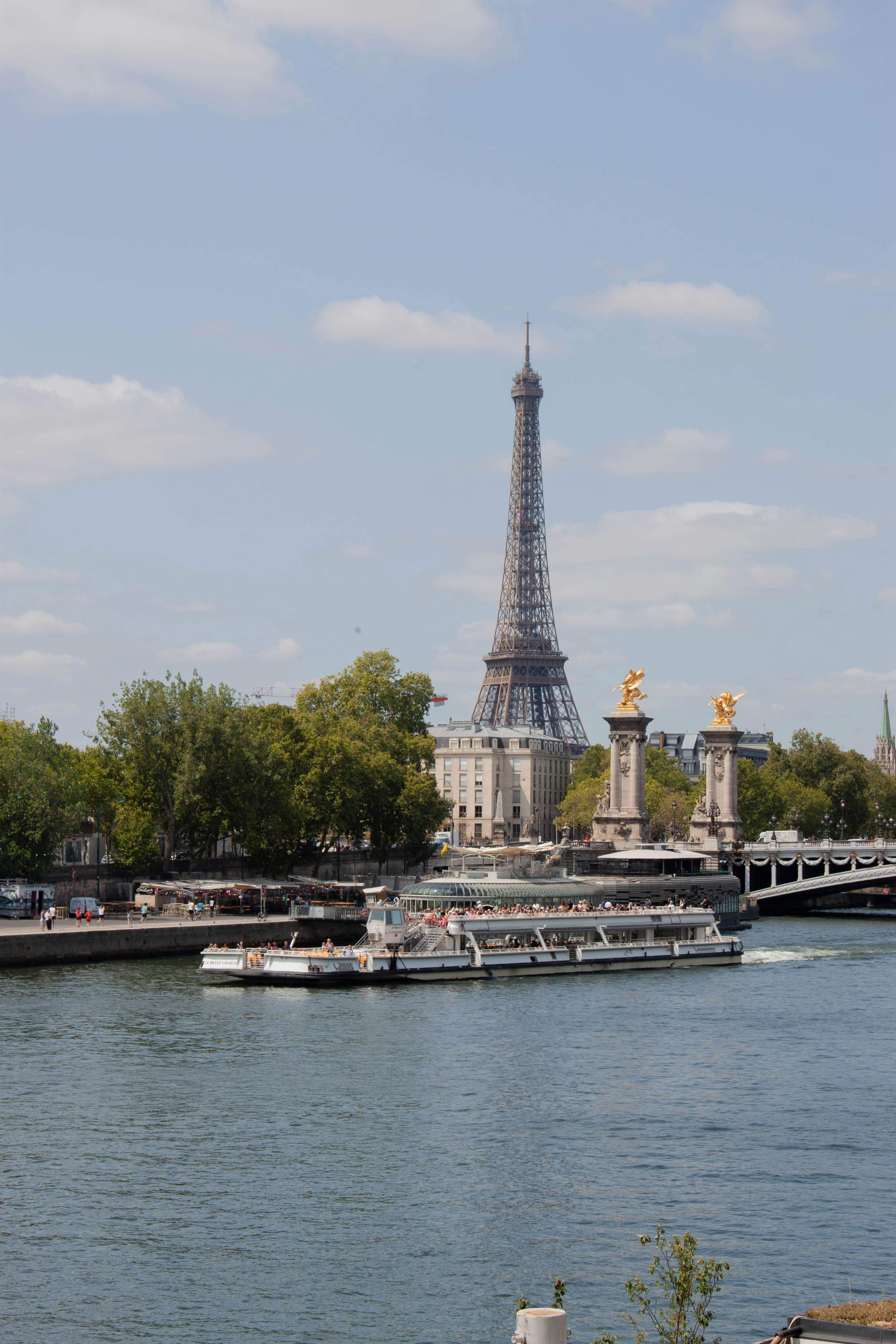 Eiffel Vista: A Seine Day Toward the Tower