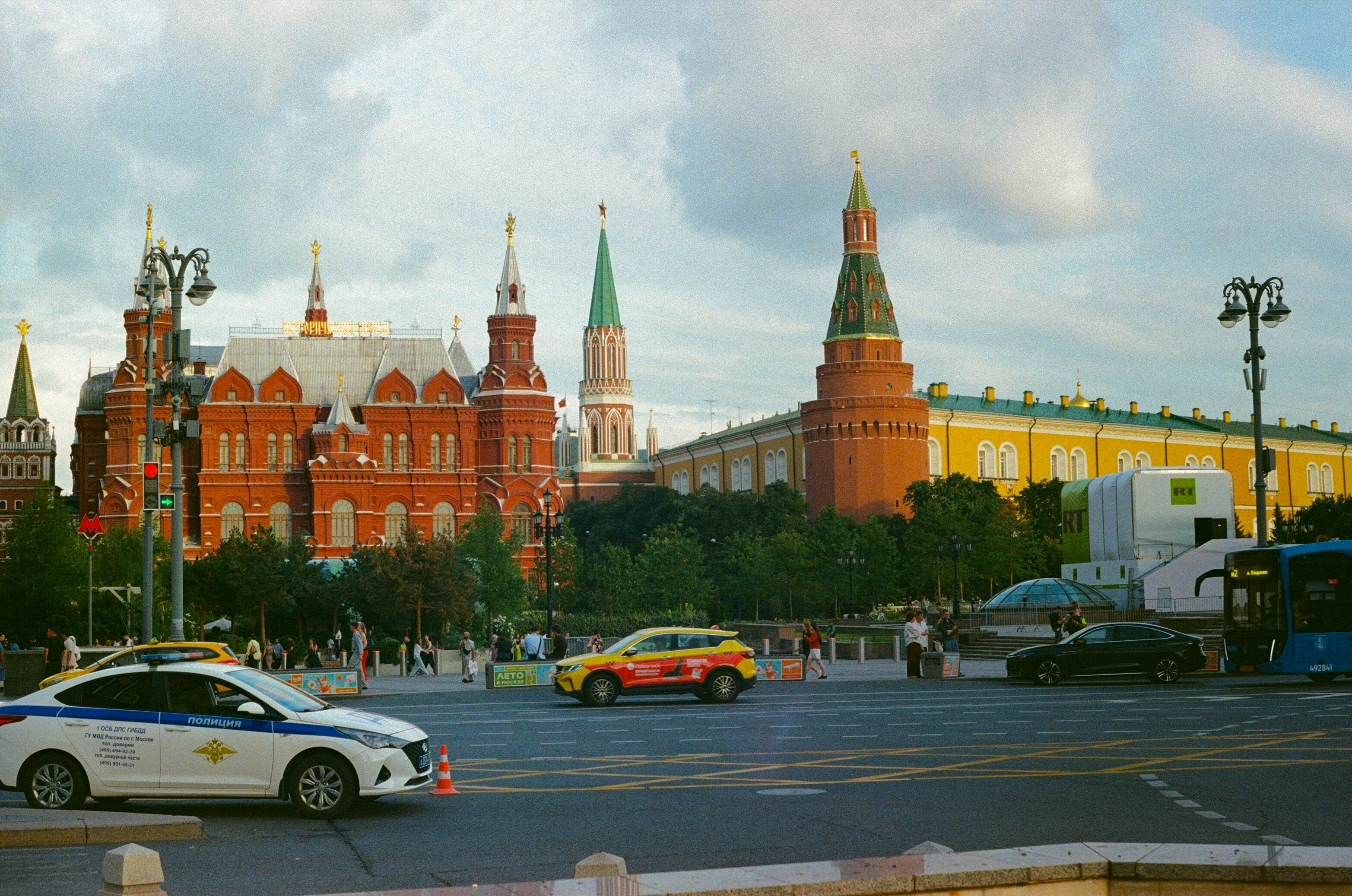 Guardians of the Red Square: Street Pulse and Historic Towers
