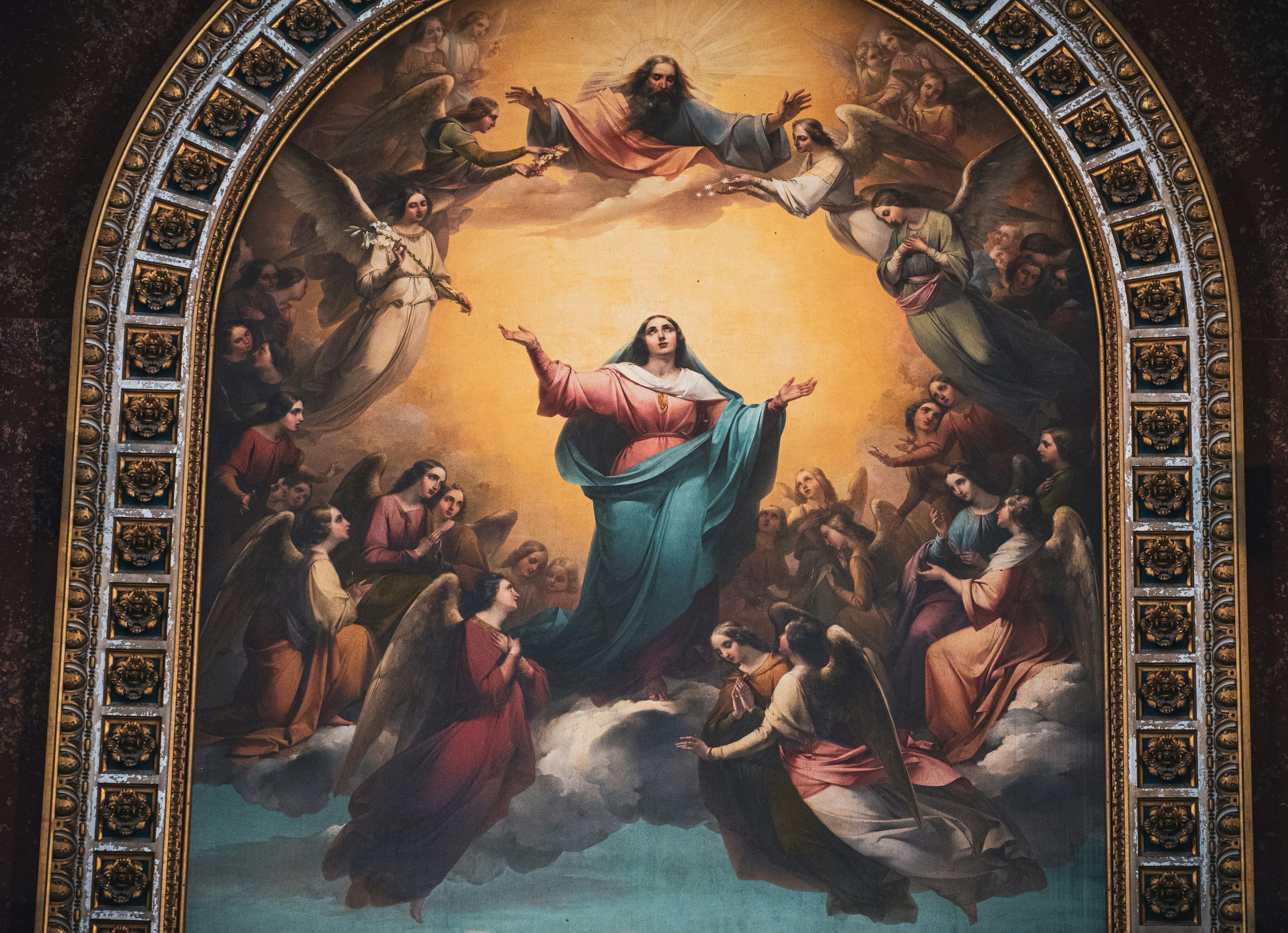 Ascension in Stained Light: The Center Embrace