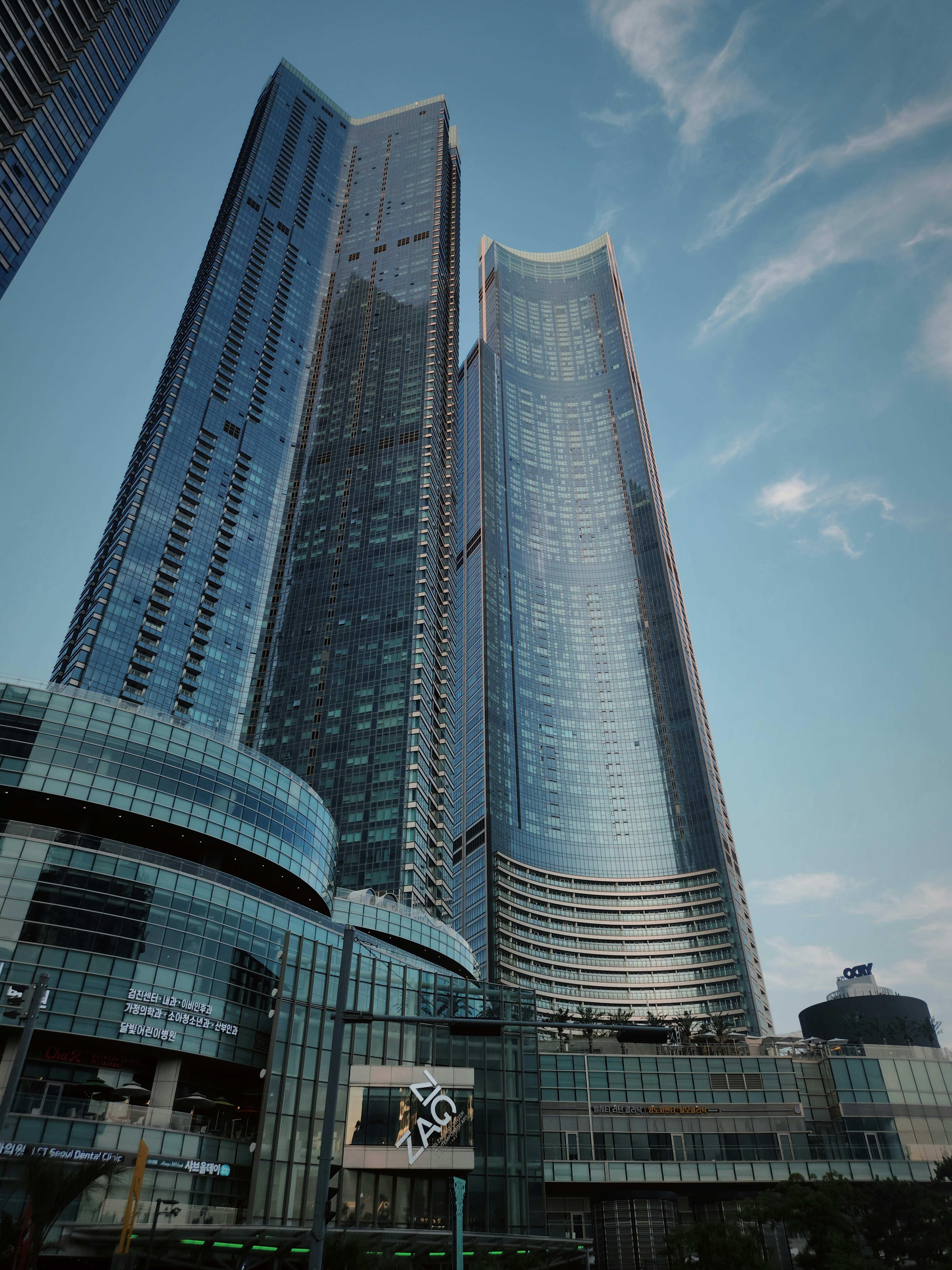 Skyscrapers Piercing the Sky: A Modern City Spine