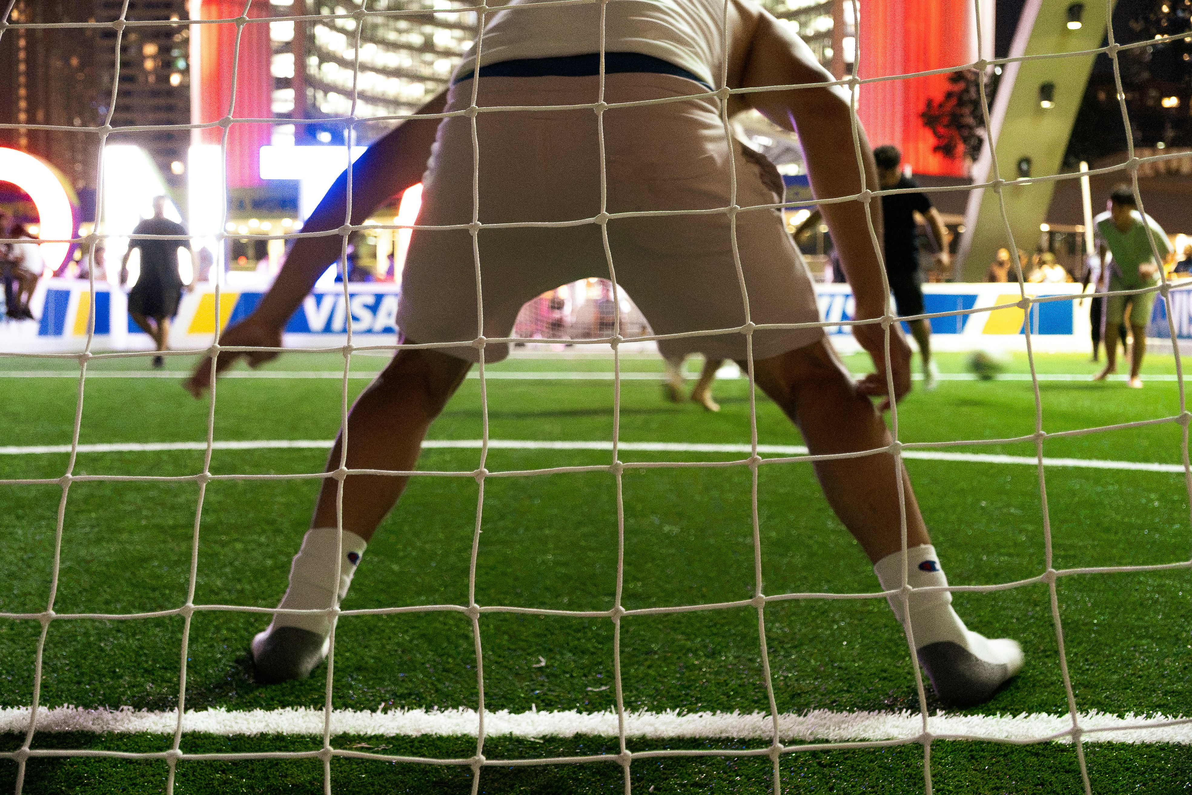 Low Perspective Soccer Tangle: Front of the Net