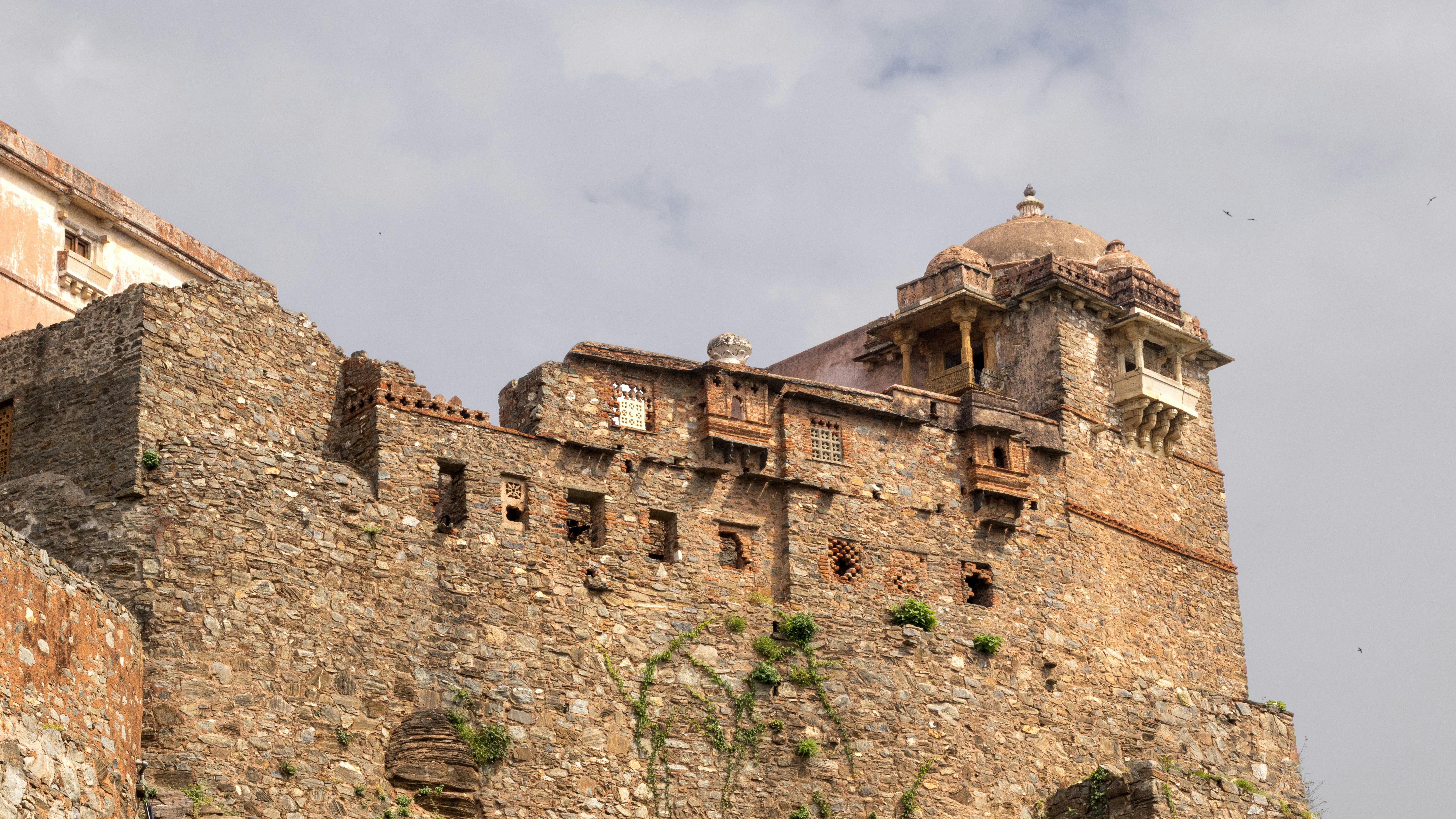 Stone Citadel Against a Wide Sky