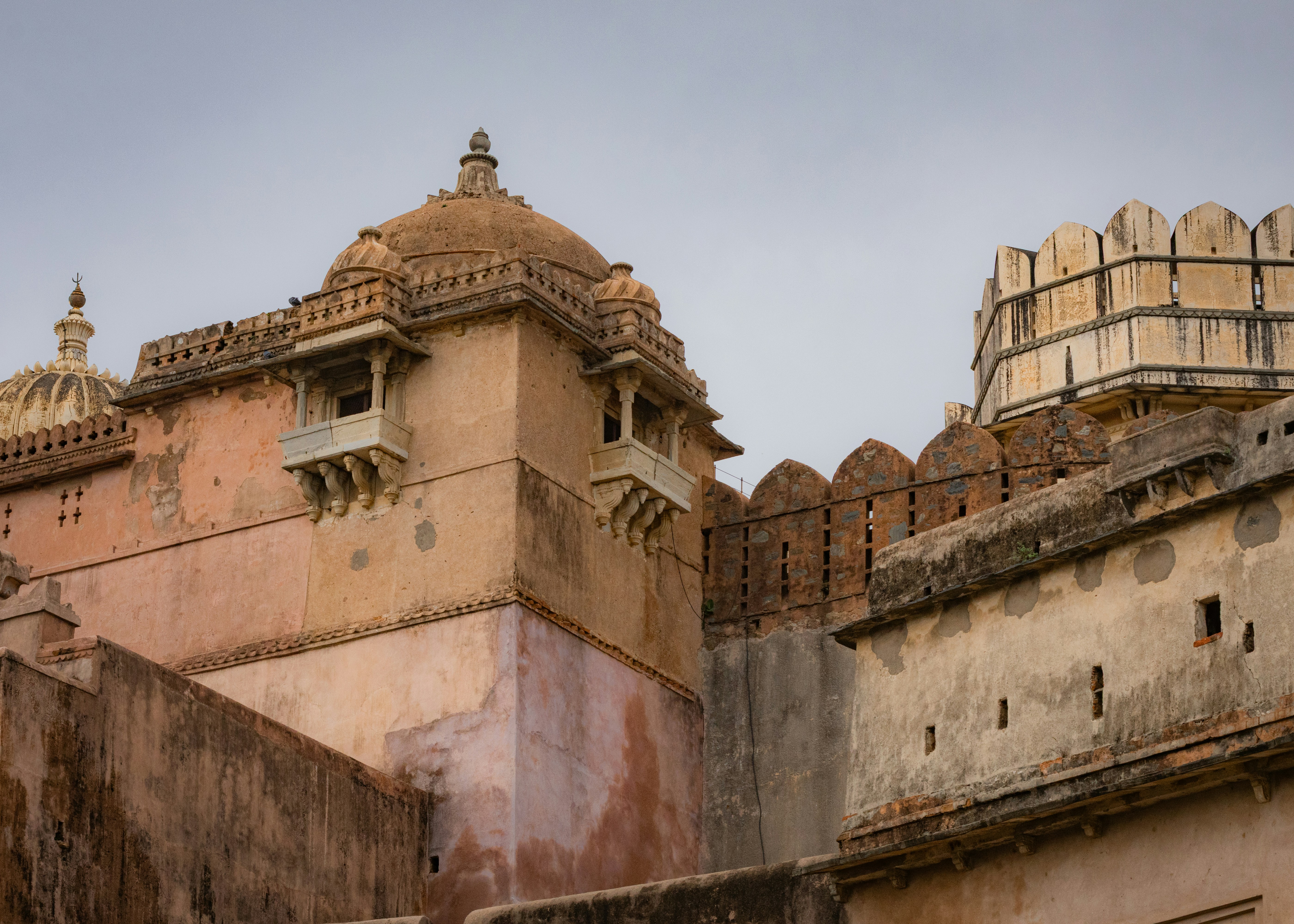 Fortress of Stucco and Shadowed Turrets